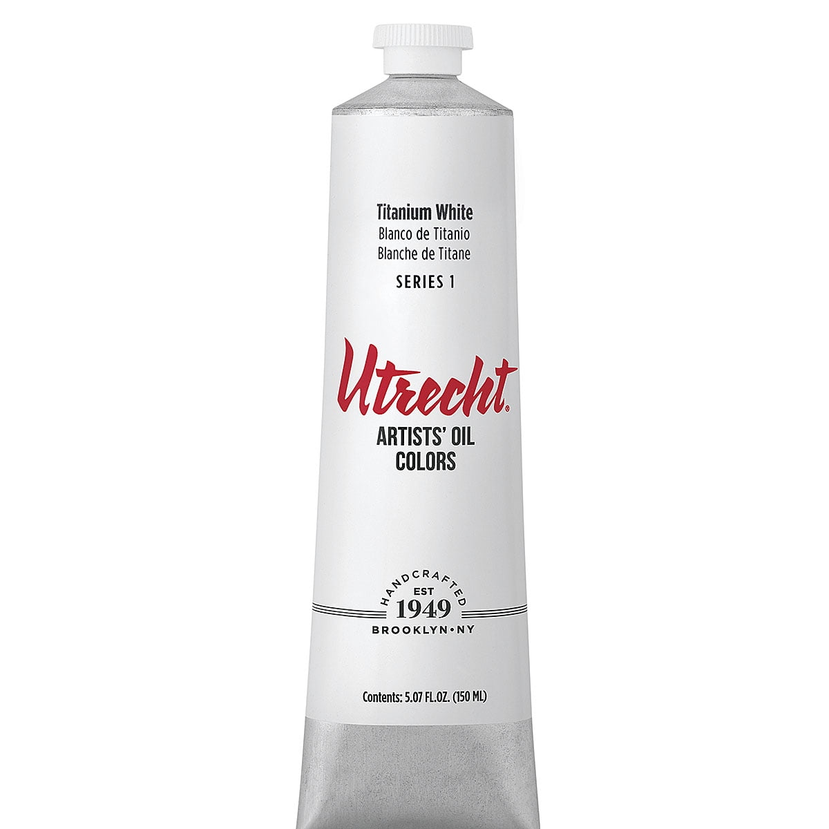 Utrecht Artists' Oil Paint - Titanium White, 150 ml tube - Walmart.com