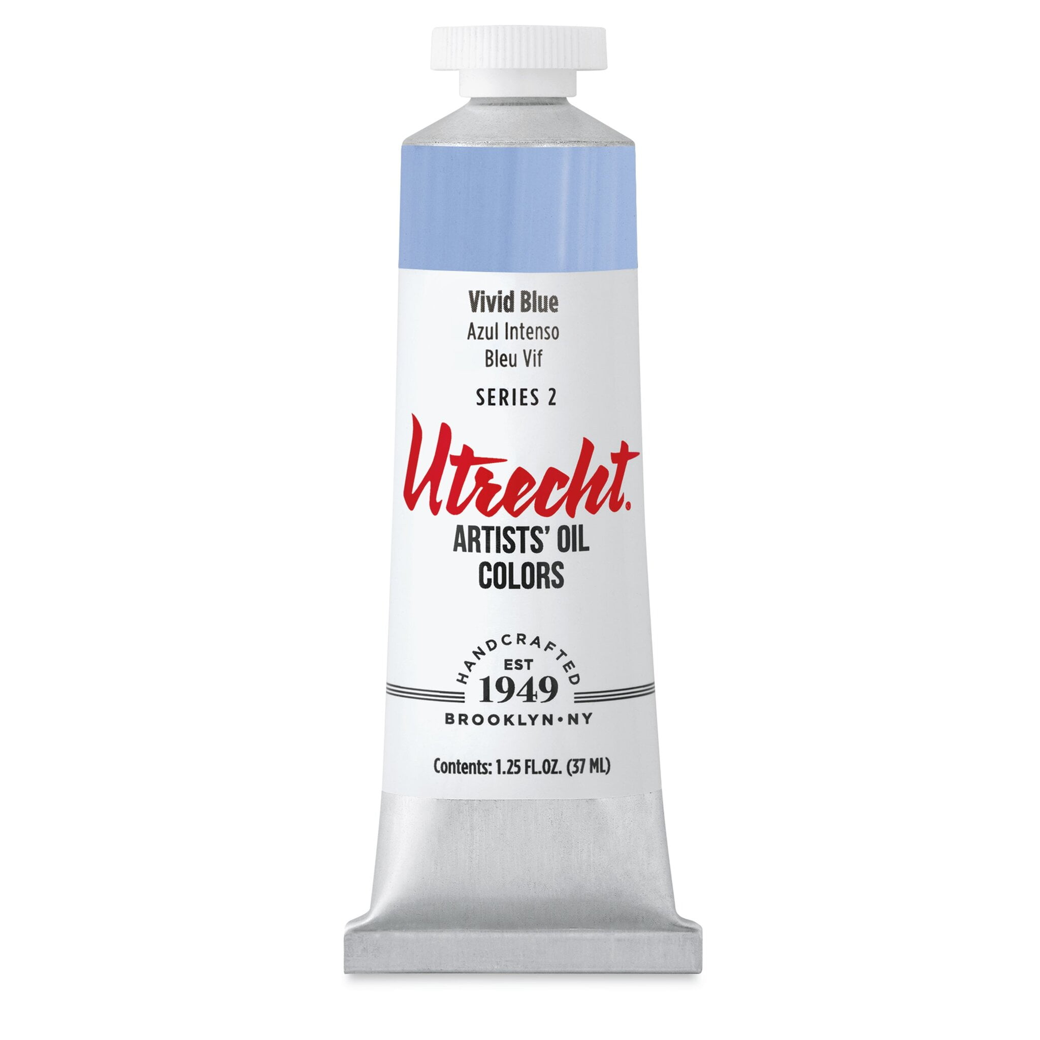 Utrecht Artists' Oil Paint - Vivid Blue, 37 ml tube - Walmart.com