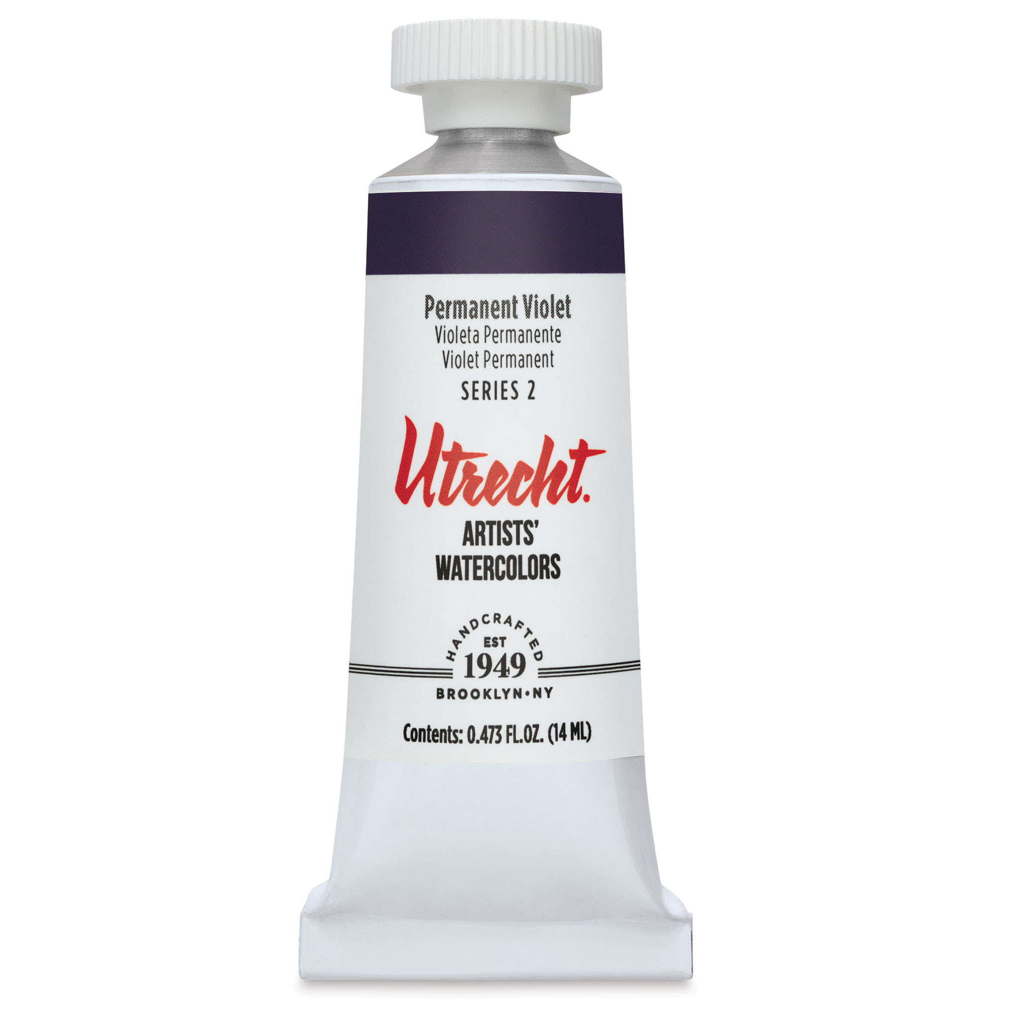 Utrecht Artists' Watercolor Paint - Permanent Violet, 14 ml tube ...