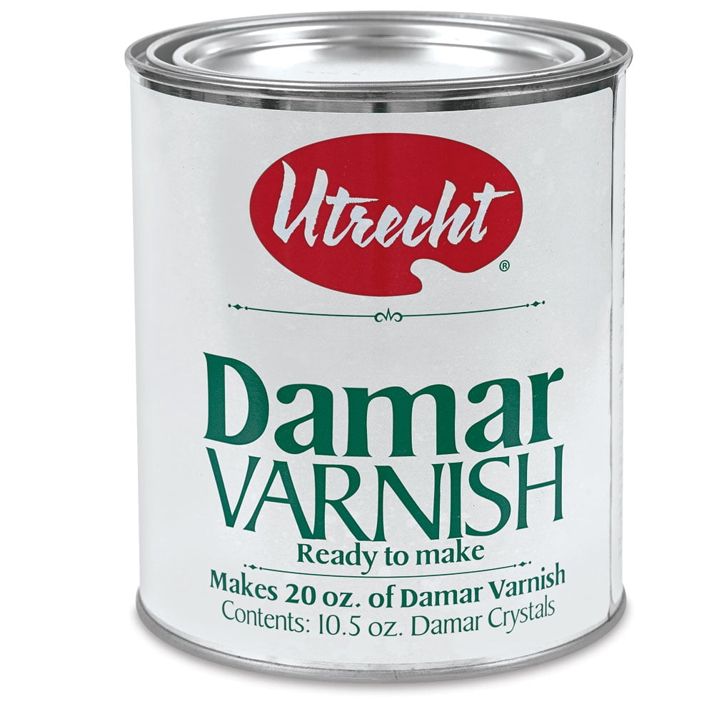 Utrecht Oil Varnish - Ready-to-make Damar Varnish, 10.5 oz can ...