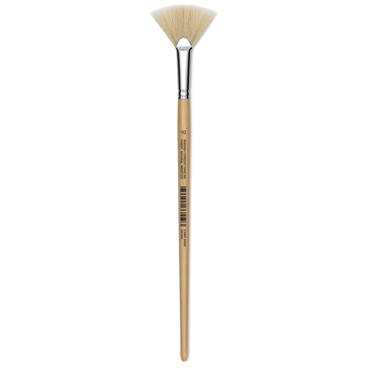 Utrecht Rhenish Pure Hog Bristle Brush - Fan, Size 10, Long Handle ...