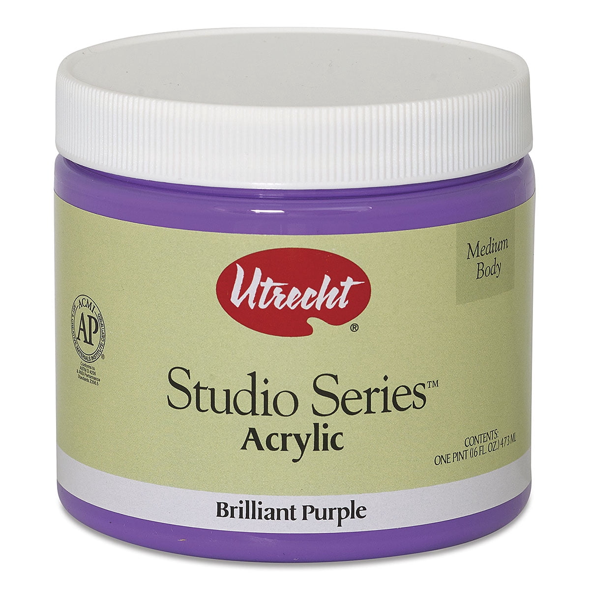 Utrecht Studio Series Acrylic Paint - Brilliant Purple, Pint - Walmart.com