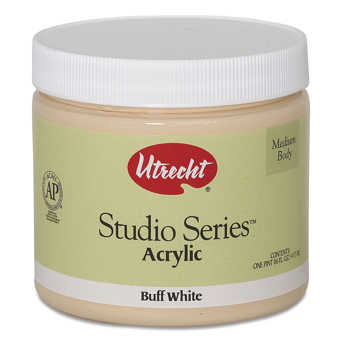 Utrecht Studio Series Acrylic Paint - Buff White, Pint - Walmart.com