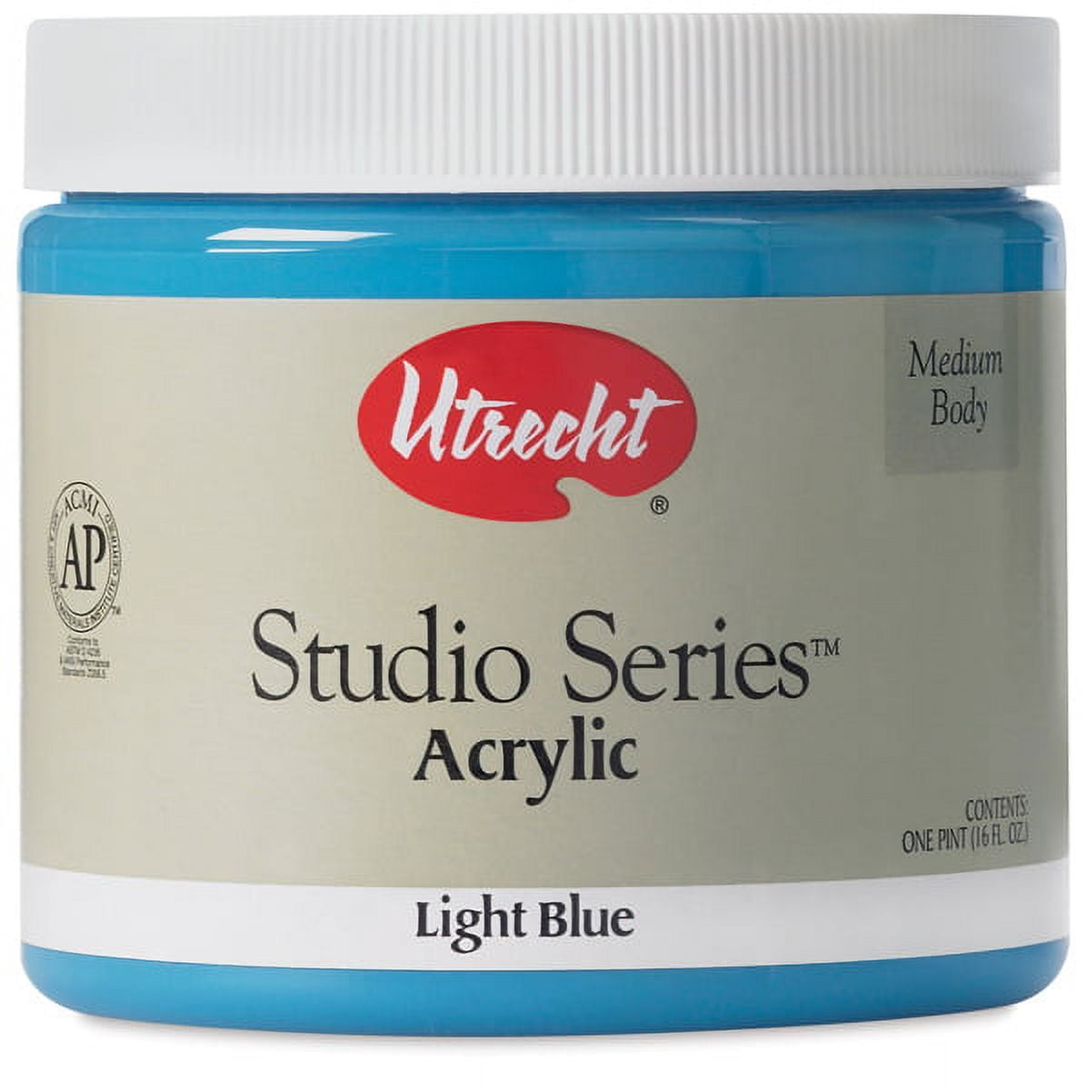 Utrecht Studio Series Acrylic Paint - Light Blue, Pint - Walmart.com