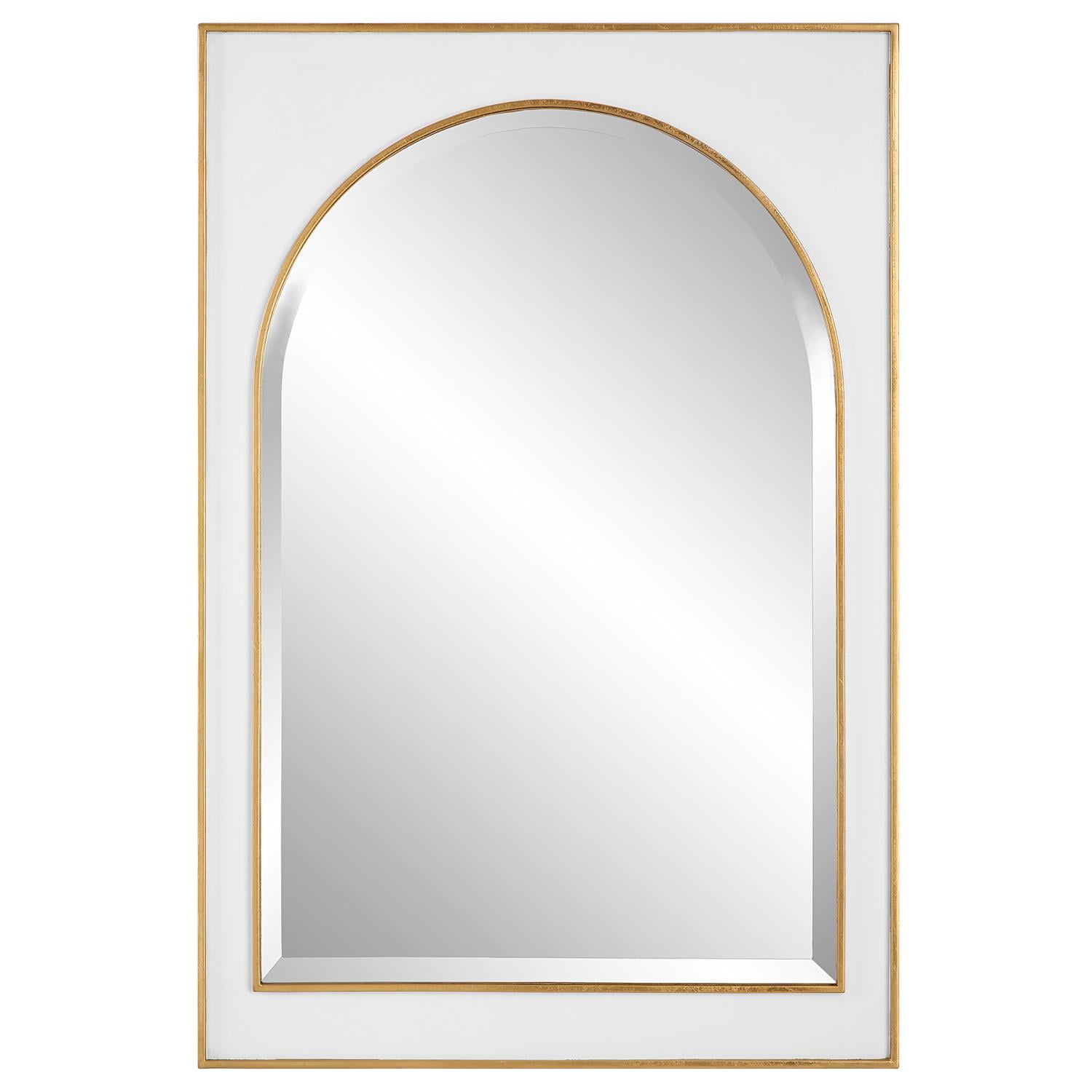 Uttermost Crisanta Gloss White Arch Mirror 09916 - Walmart.com