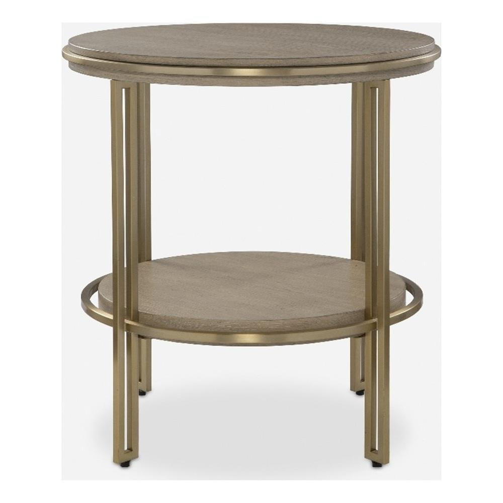 Uttermost Elise Round Brass Side Table - Walmart.com