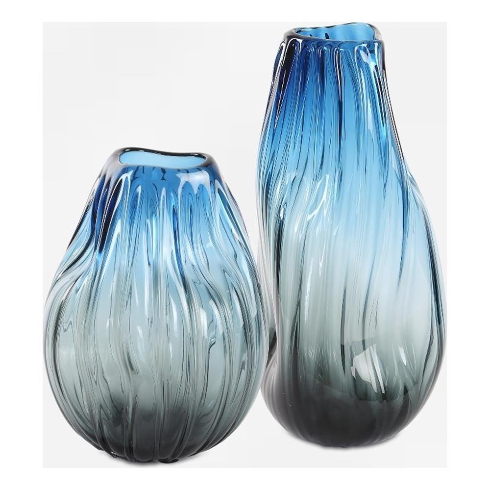 Uttermost Midnight Horizon Vases in Blue (Set of 2) - Walmart.com