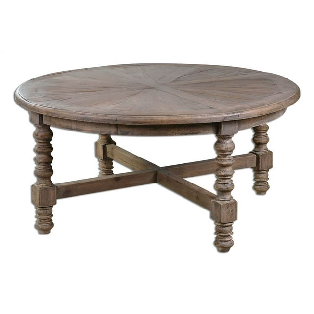 Uttermost Samuelle Traditional Reclaimed Fir Wood Coffee Table in ...