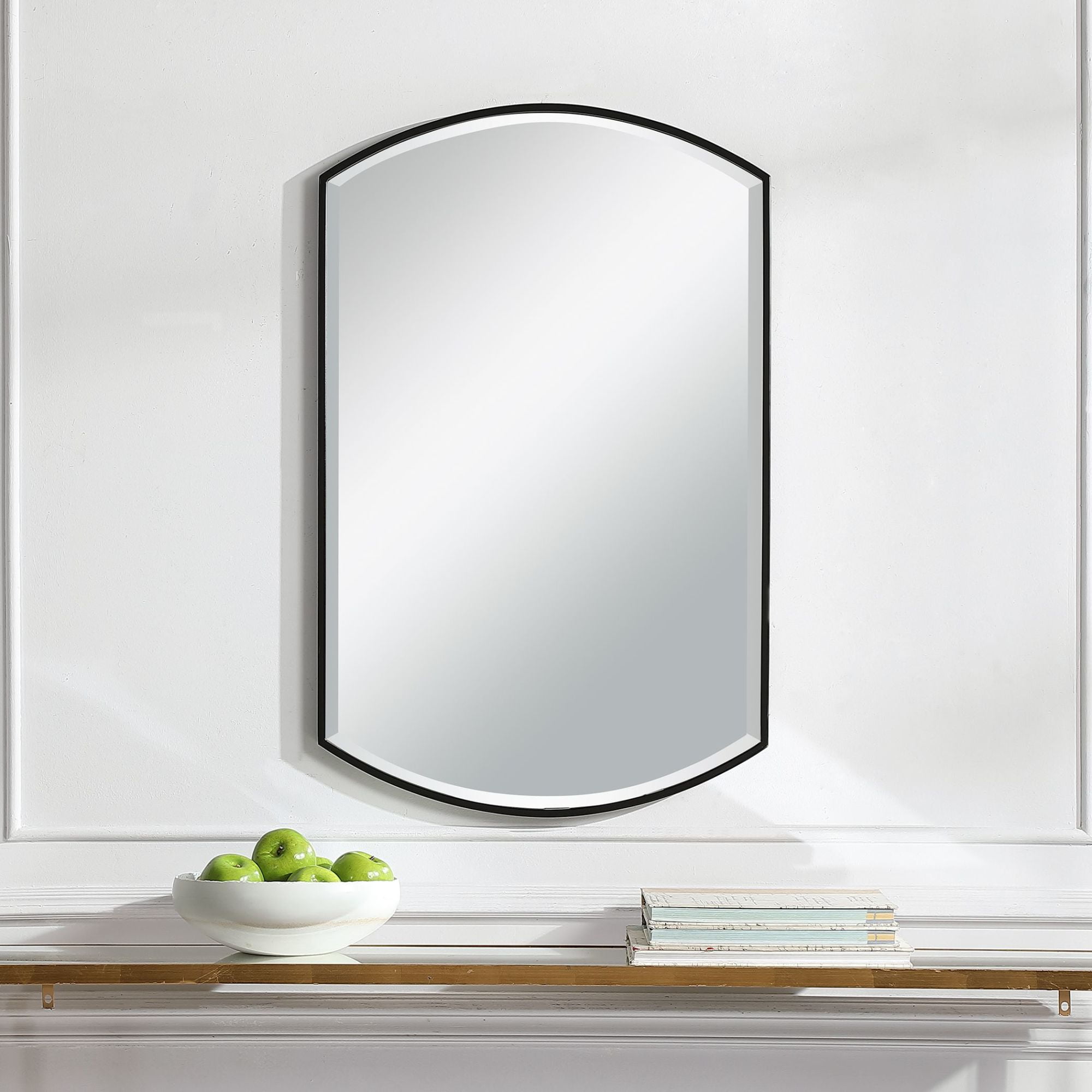 09705-Uttermost-Shield - 38 Inch Shaped Mirror - Walmart.com