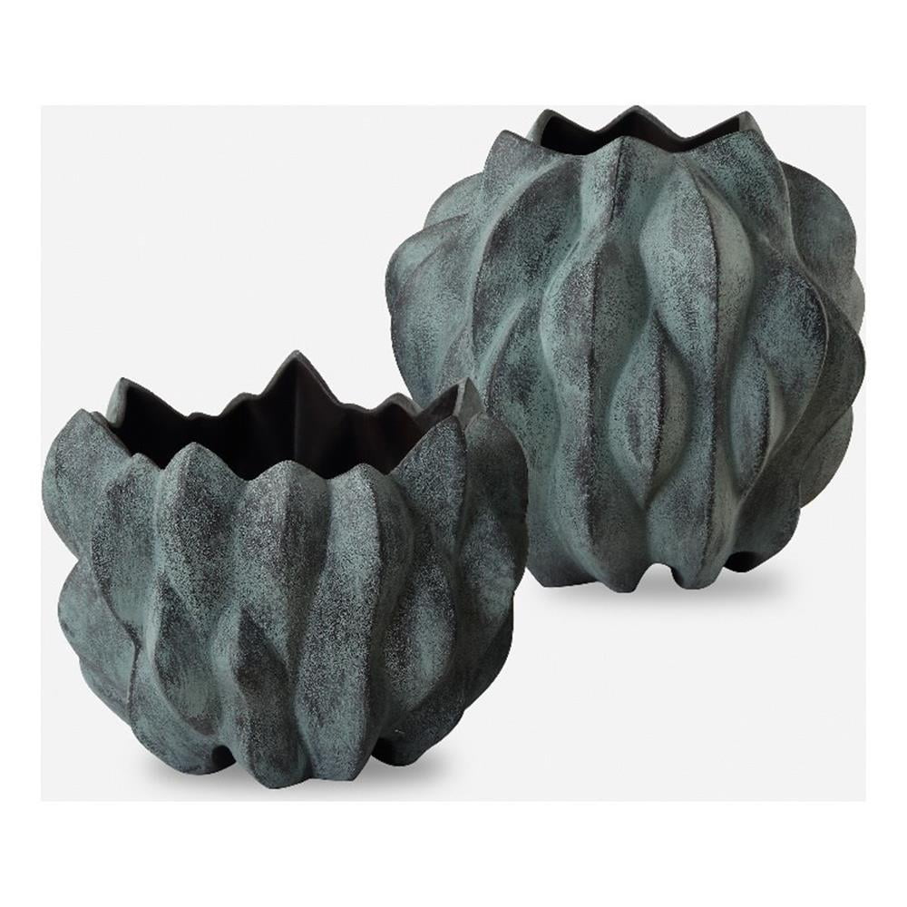 Uttermost Verdant Bronze Vases Set of 2 - Walmart.com