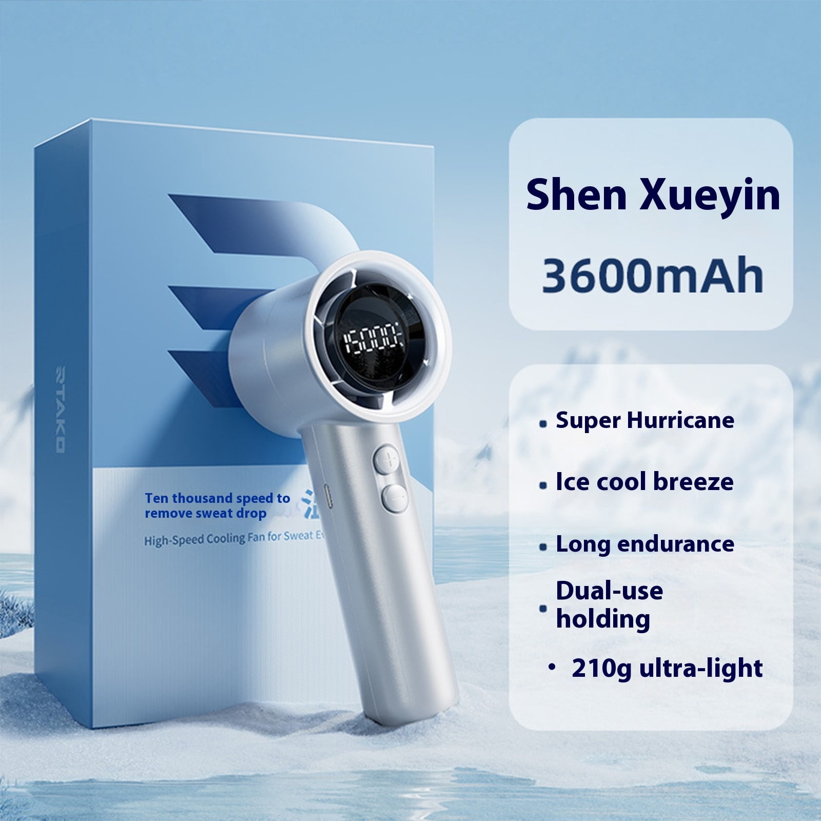 UttpKLBx 2024 New Cool Air Fan Desk Fan Battery Rechargable Fan Battery ...