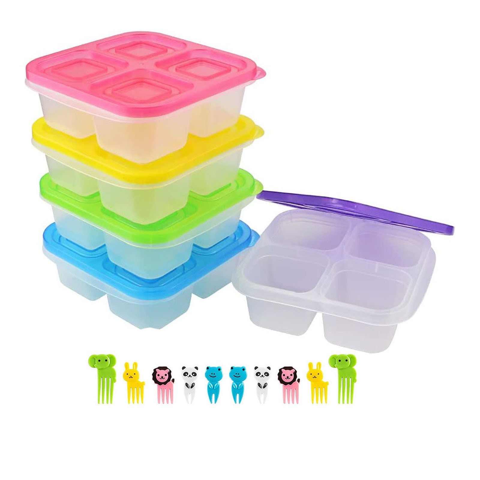 UttpKLBx Adult Lunch Box with Compartments Lunch Stackable Containers ...
