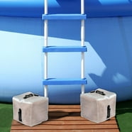 Confer Plastic Entry System with Steps and Deck for Above Ground Pools ...