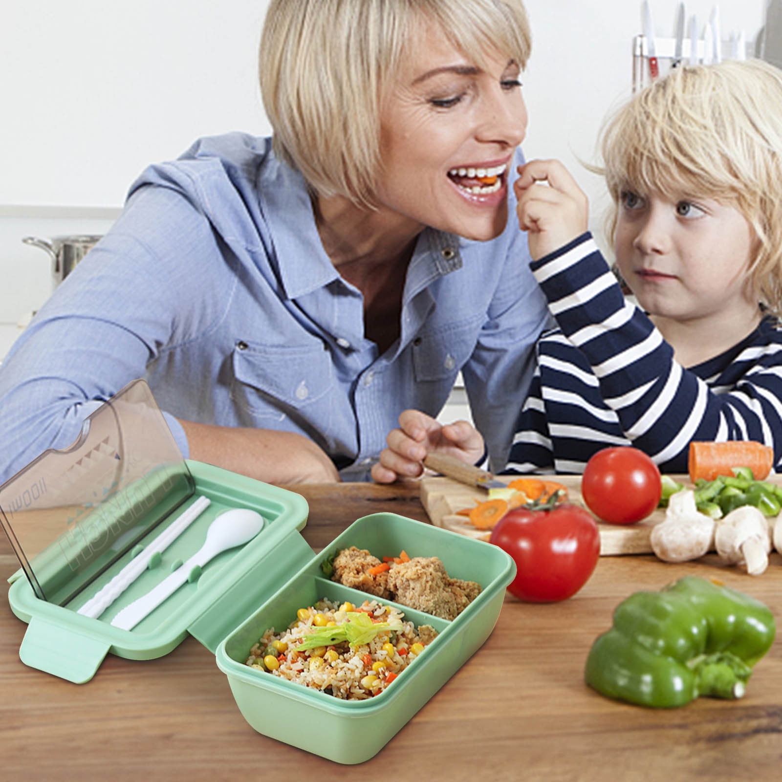 UttpKLBx Divided Lunchable Container Kids Lunch Box With Containers ...