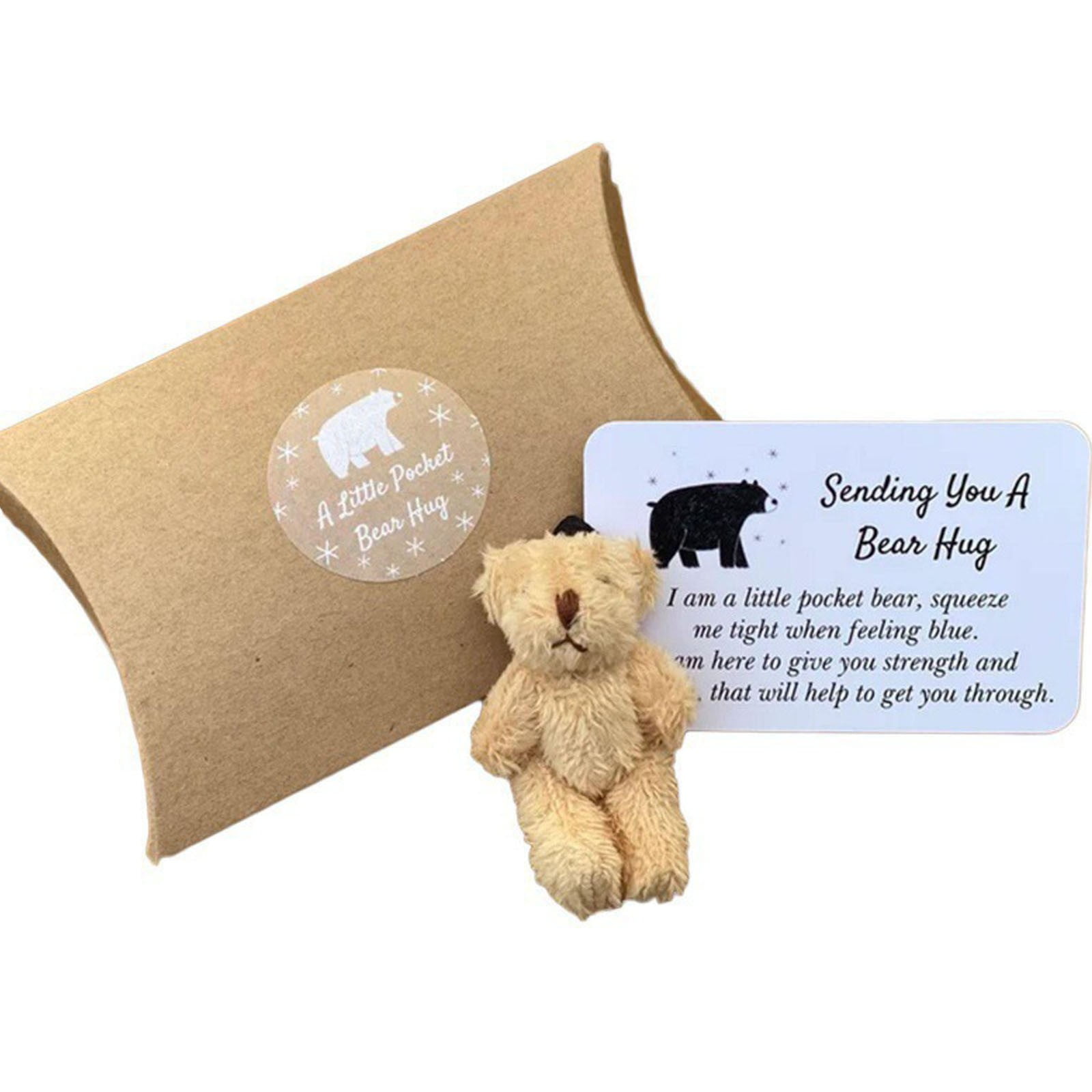 UttpKLBx Little Pocket Bear Hug Mini Pocket Hug Bear Decoration, Pocket ...