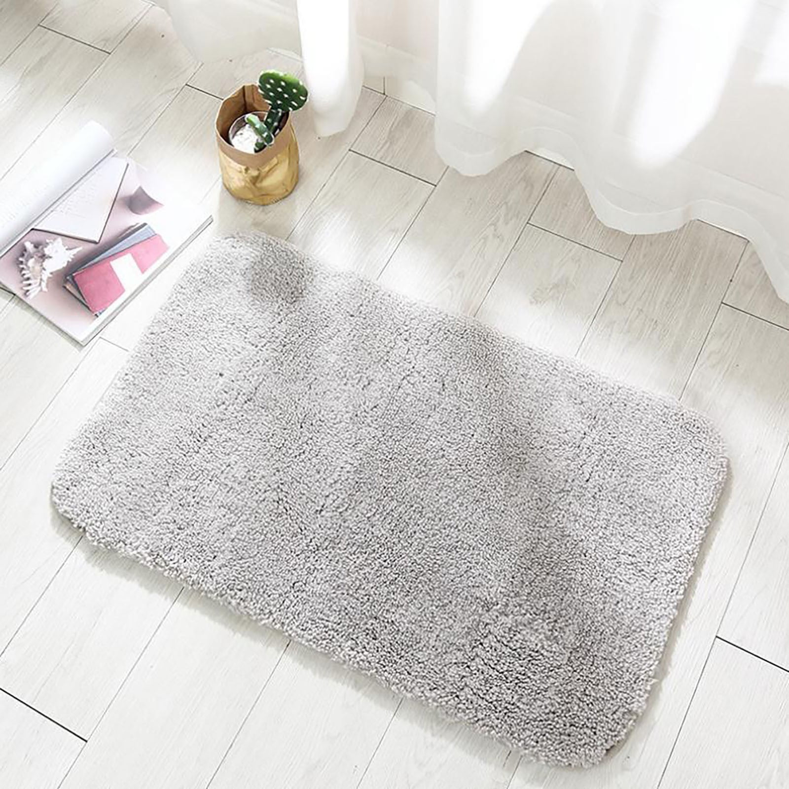 UttpKLBx Washable Bathroom Floor Mats Machine Washable Dry Bath Mats ...