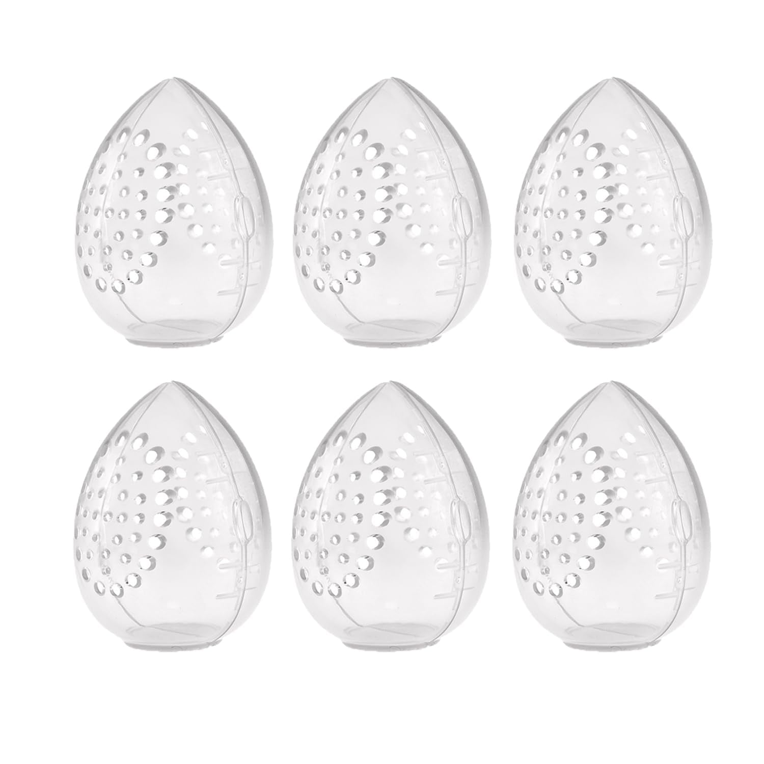 UtySty 6 Pack Makeup TSF6 Sponge Holder Carring Case Storage Box Clear ...