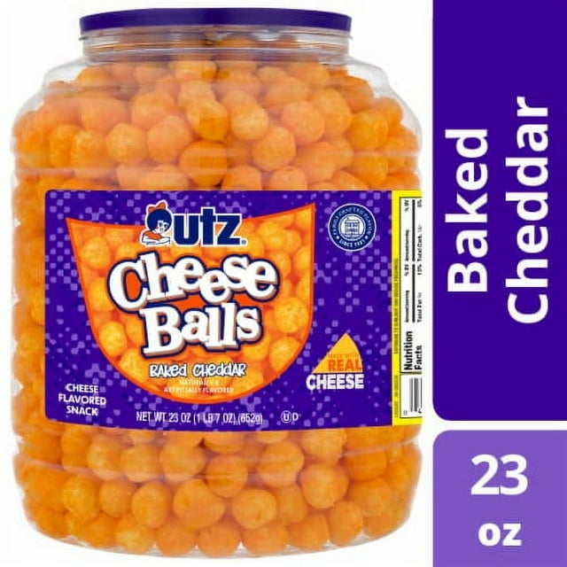 2X - Utz Baked Cheddar Cheese Balls Chips - Walmart.com