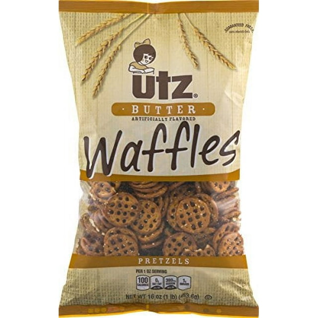 Utz Quality Foods Butter Waffles Pretzels, 4-Pack 16 oz. Bags - Walmart.com