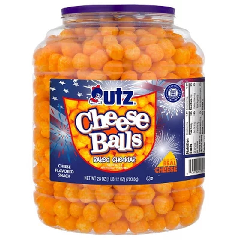 Utz Cheeseball Barrel, 28 Oz. - Walmart.com