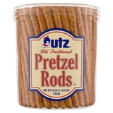 Utz Old Fashioned Pretzel Rods Barrel 25 oz, Crispy Salty Snack ...