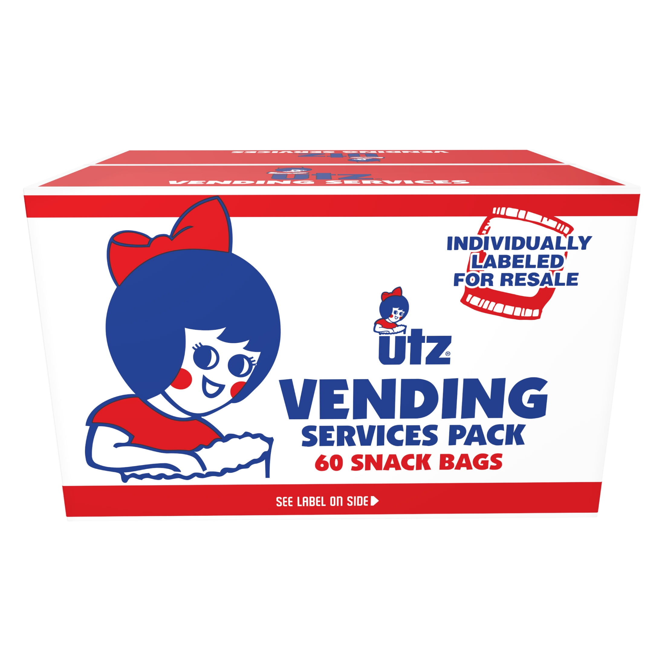 Utz Original Ripples, Multipack, Gluten-Free, Potato Chips, 1 oz, 60 ...