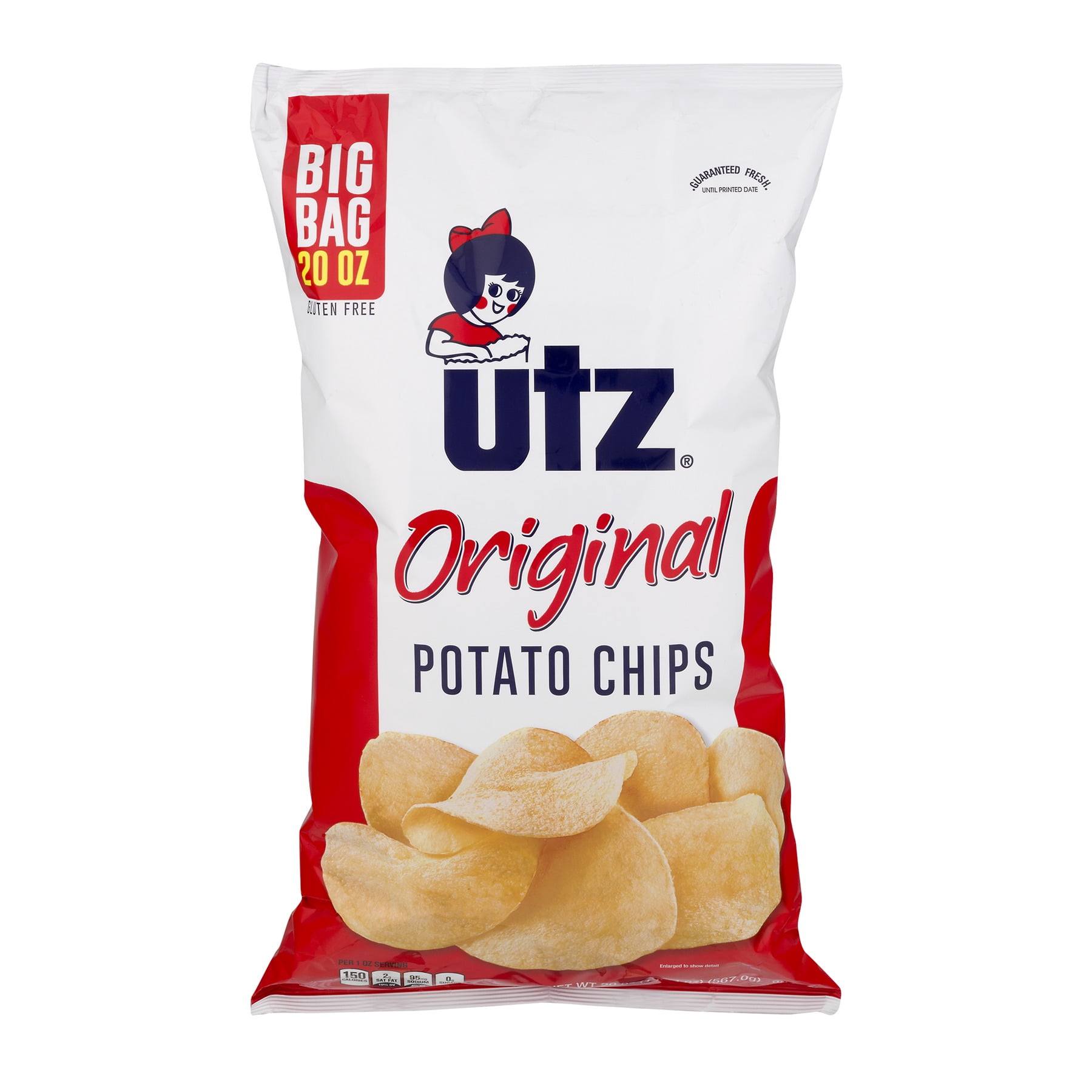 Utz Potato Chips, Original 20 oz. - Walmart.com
