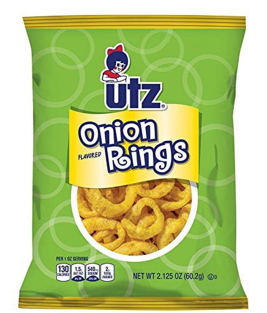 Utz Quality Foods Original Onion Rings, 18-Pack Case 2.12 oz. Single ...