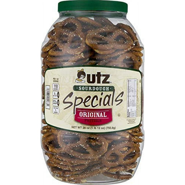 Utz Quality Foods Pretzel Barrels (Original Sourdough Special 28 oz, 2 ...