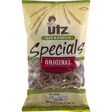 Utz Sourdough Specials Unsalted Pretzels 16 oz. Bag (3 Bags) - Walmart.com