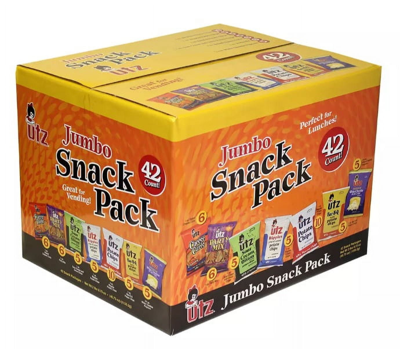 Utz Jumbo Snack Pack, 42 ct. - Walmart.com