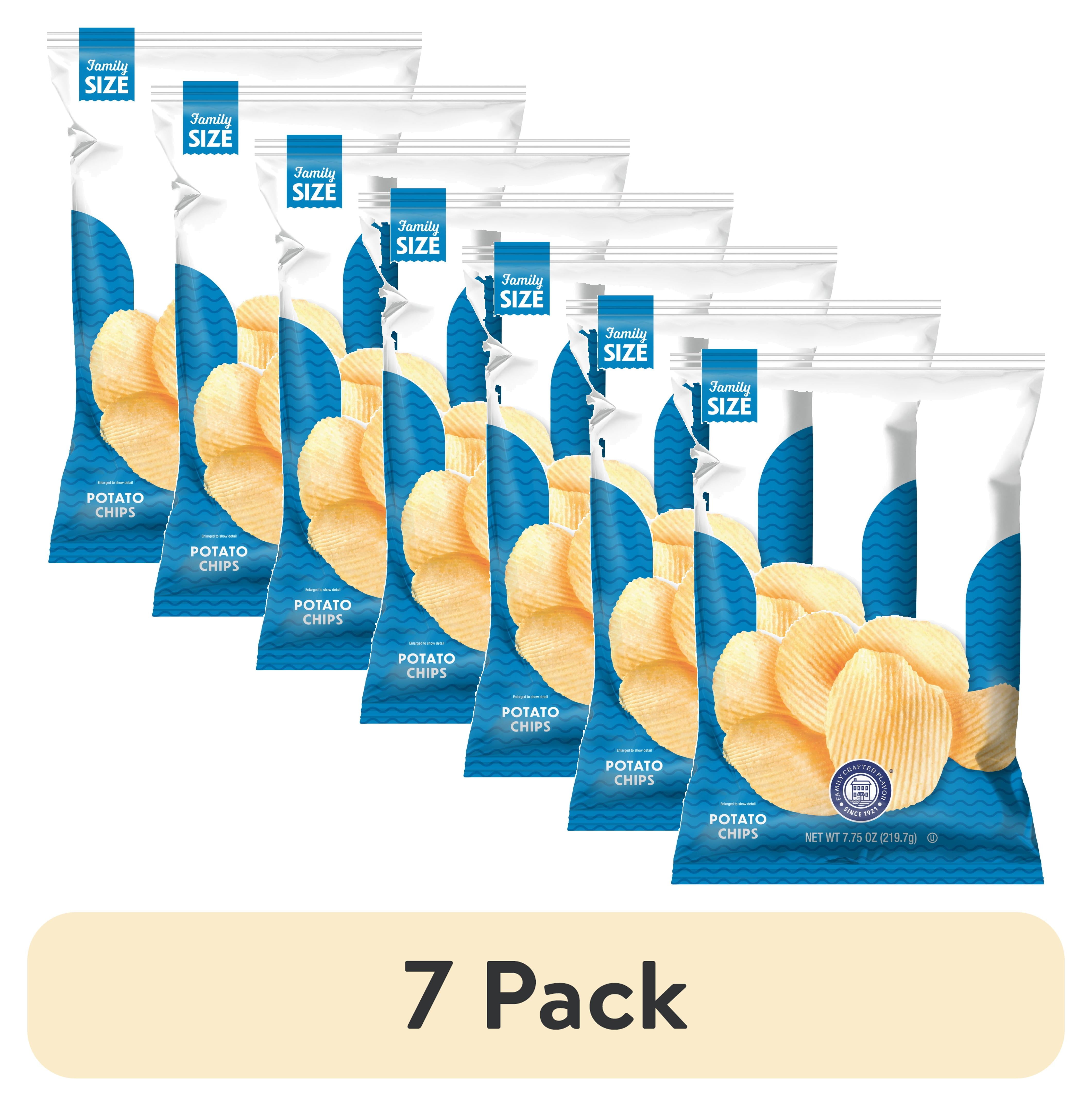 (7 pack) Utz Ripples Original Potato Chips, 7.75 oz Bag - Walmart.com