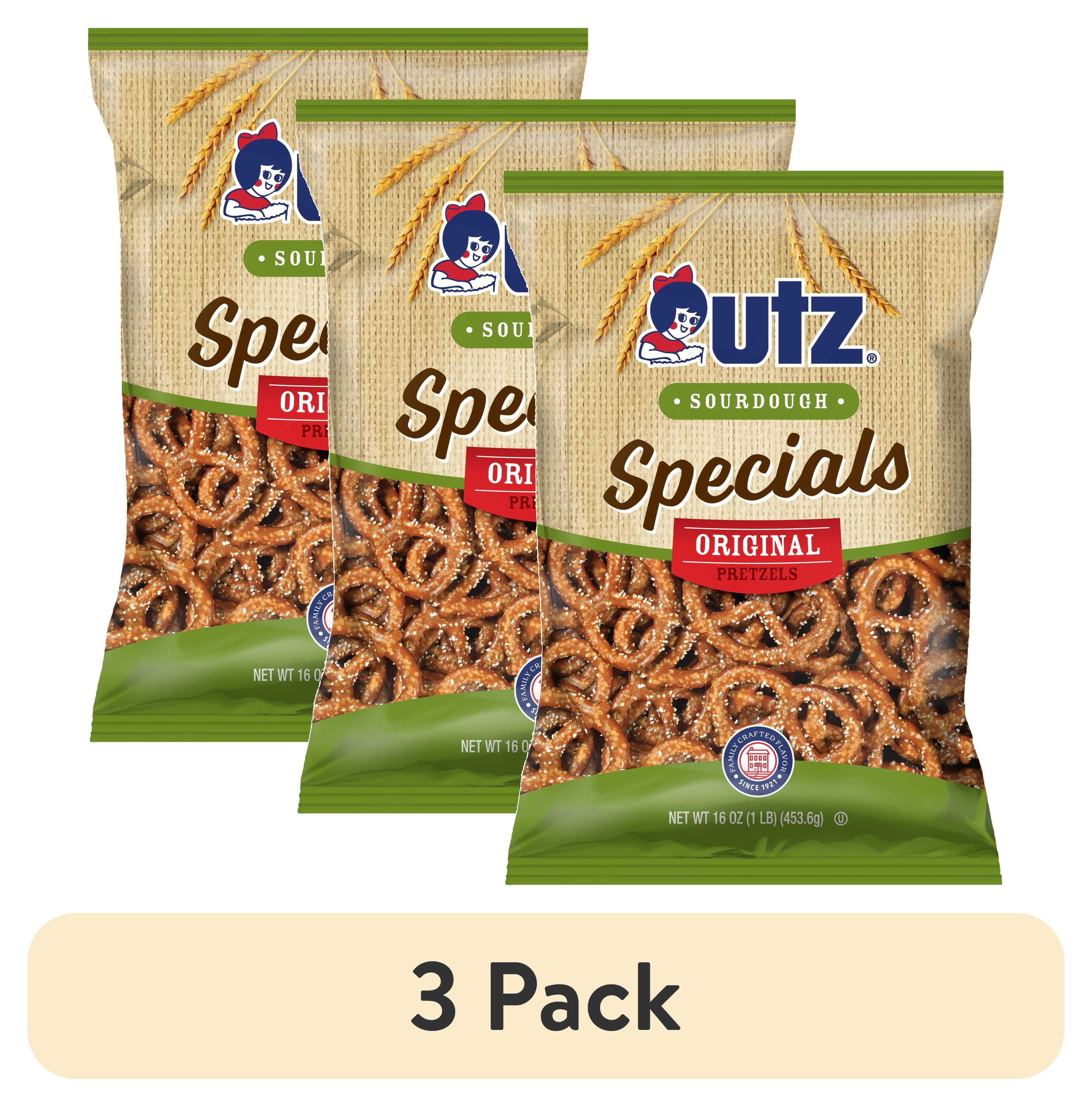 (3 pack) Utz Sourdough Specials Original Pretzels, 16 oz Bag - Walmart.com