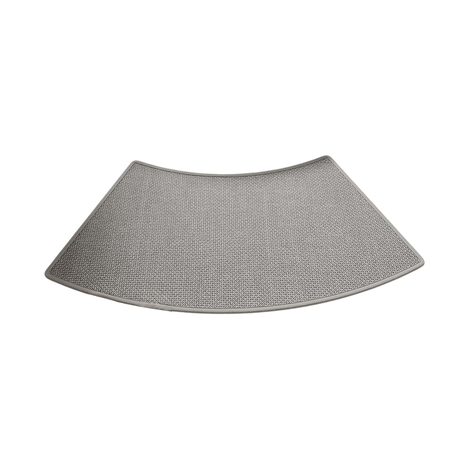 Uuiauoio Curved Bath Mat , Non-Skid Corner Shower Mats, Super Absorbent ...
