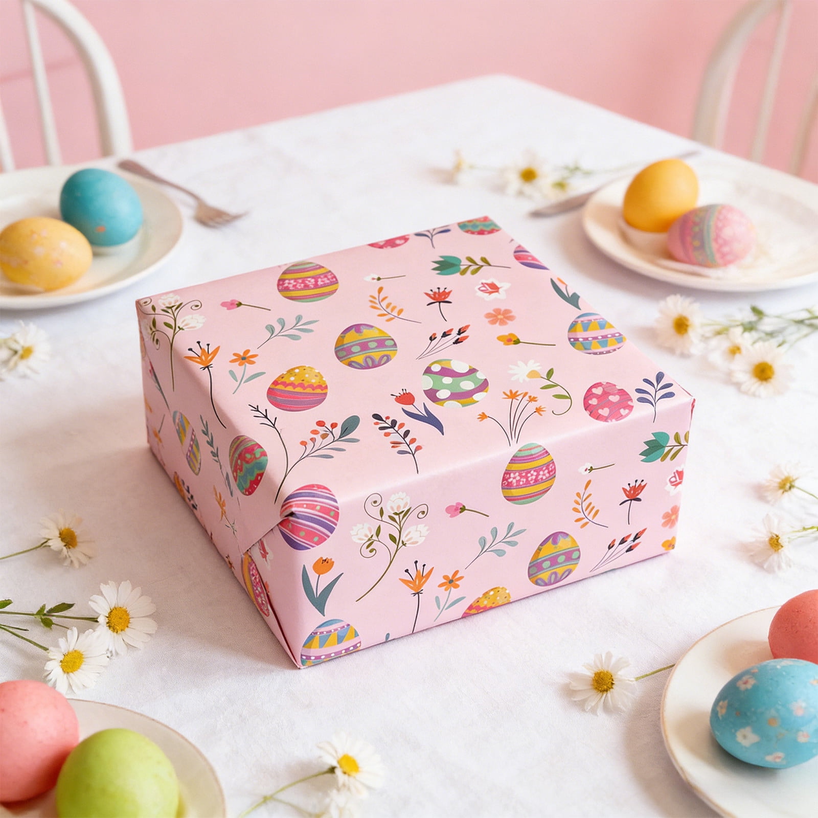 Uuiauoio Easter Wrapping Paper Sheets, Spring Gift Wrap Paper with ...