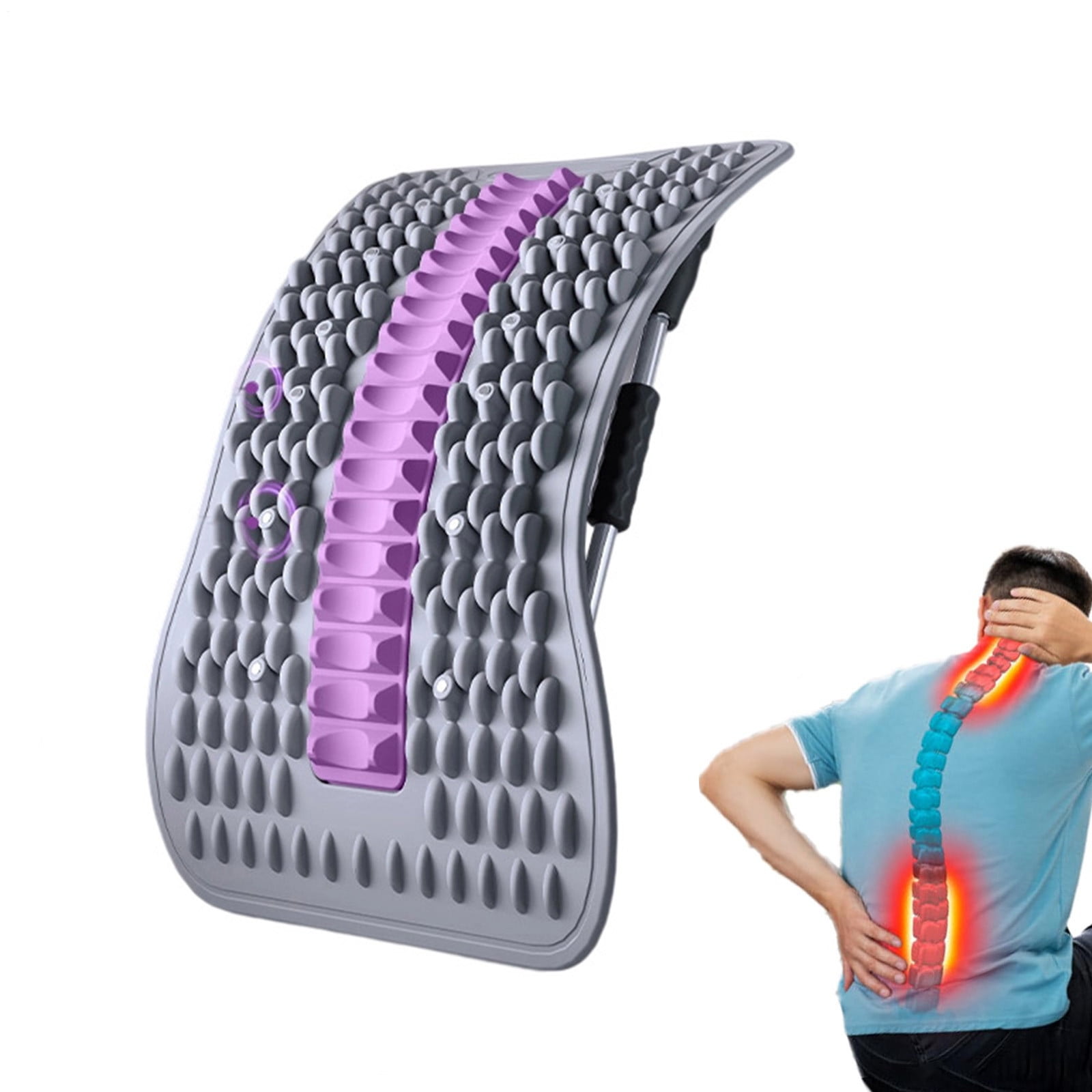 Uuiauoio Ergonomic Back Stretcher & Lumbar Support Board with ...