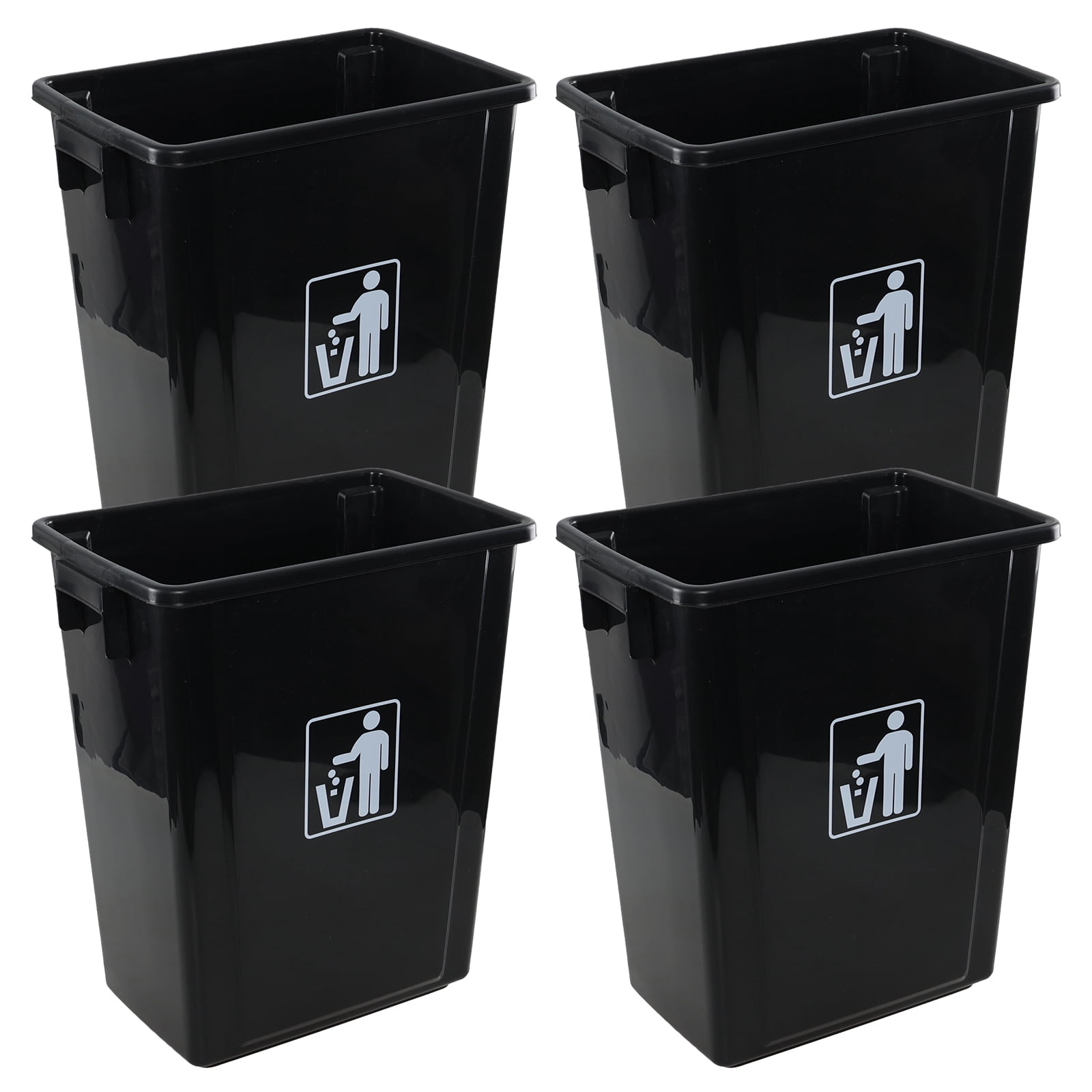 Uumitty 10 Gallon Open Top Trash Can, Desk Side Bin, Waste Basket for ...