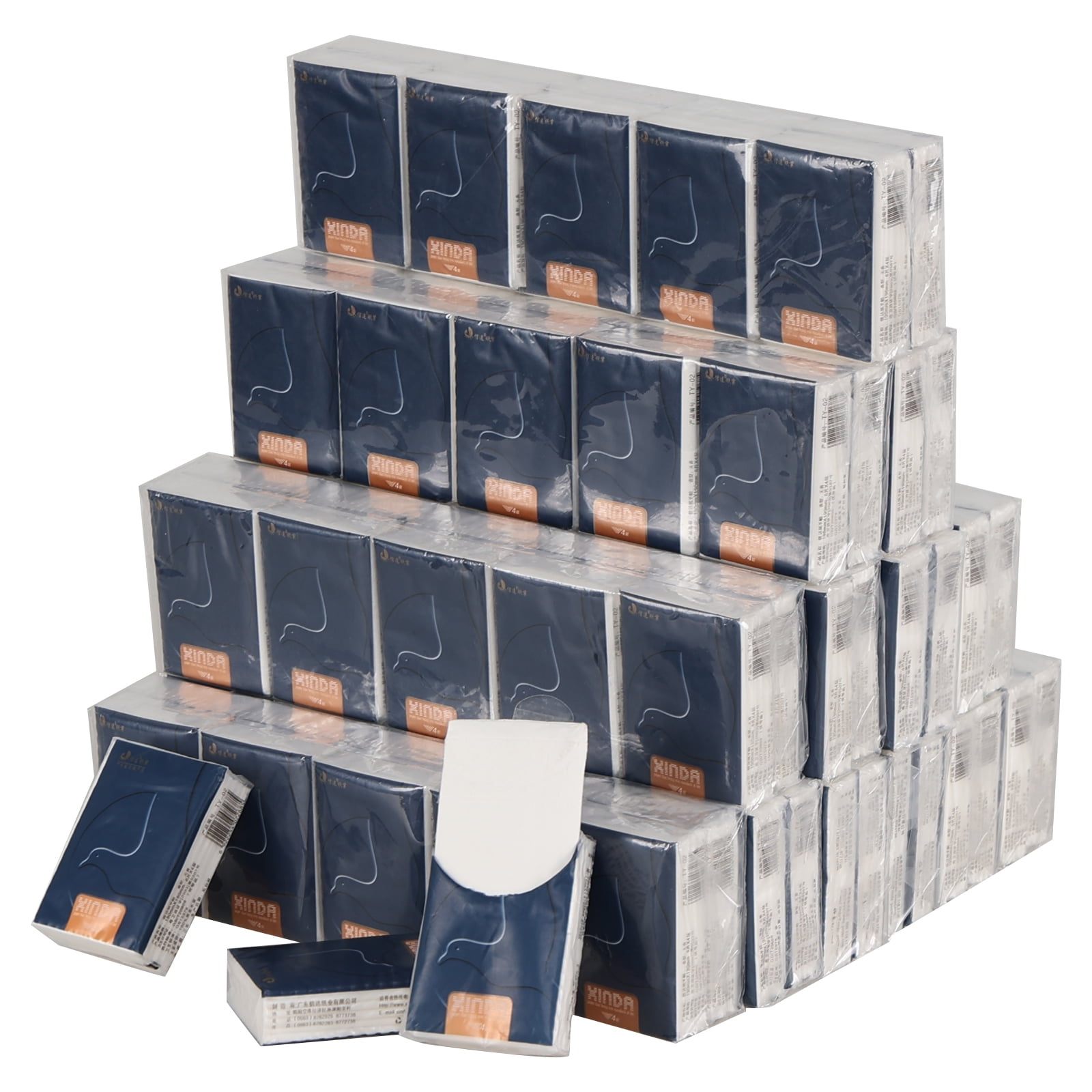 Uumitty 480 Packs Pocket Packs Soft Facial Tissues, Mini Travel Size ...