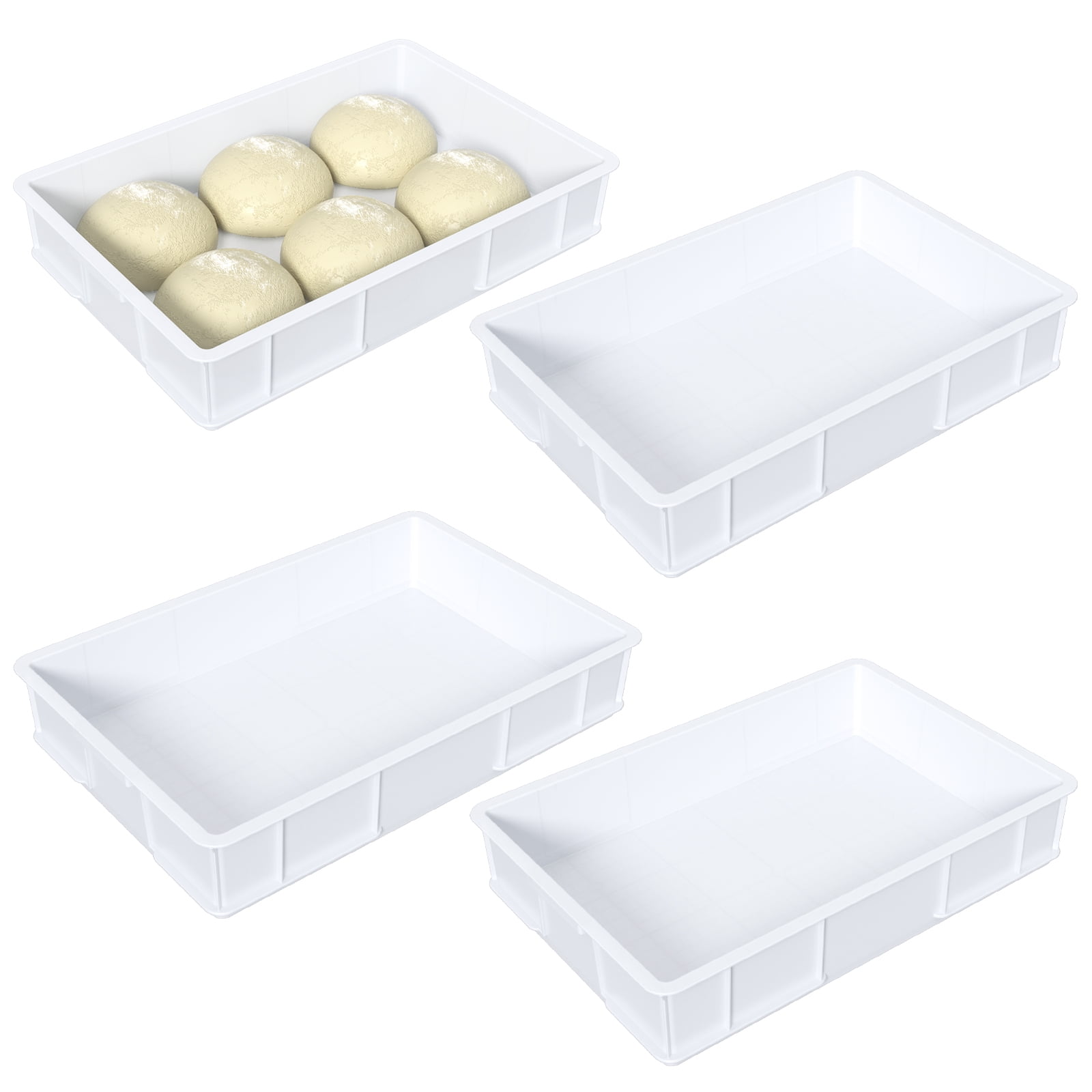 Uumitty Pizza Dough Proofing Box Pack of 4, BPA-Free Commercial Quality ...