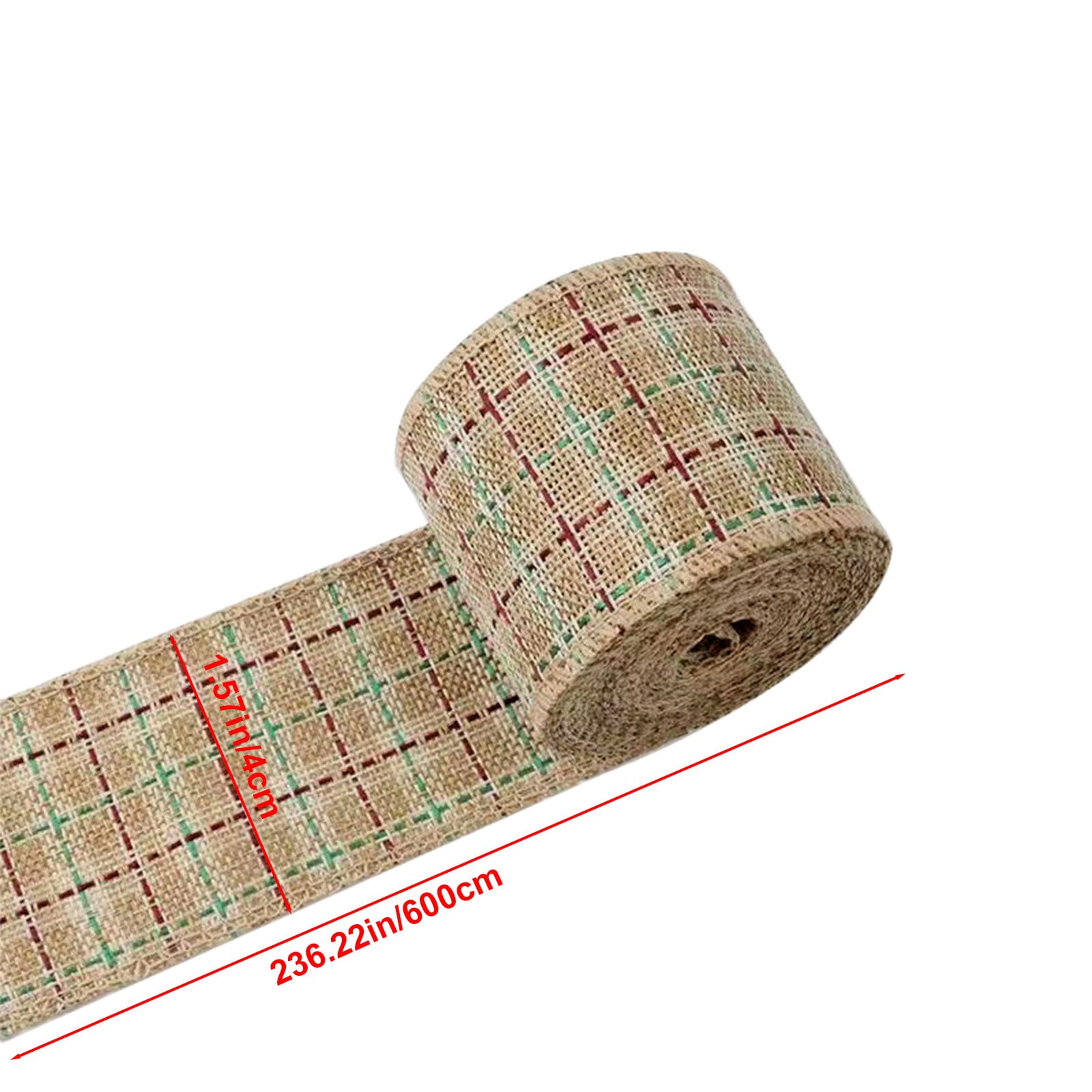 Uuowzo Christmas Ribbon Imitation Linen Webbing Wrapped Diy Christmas ...