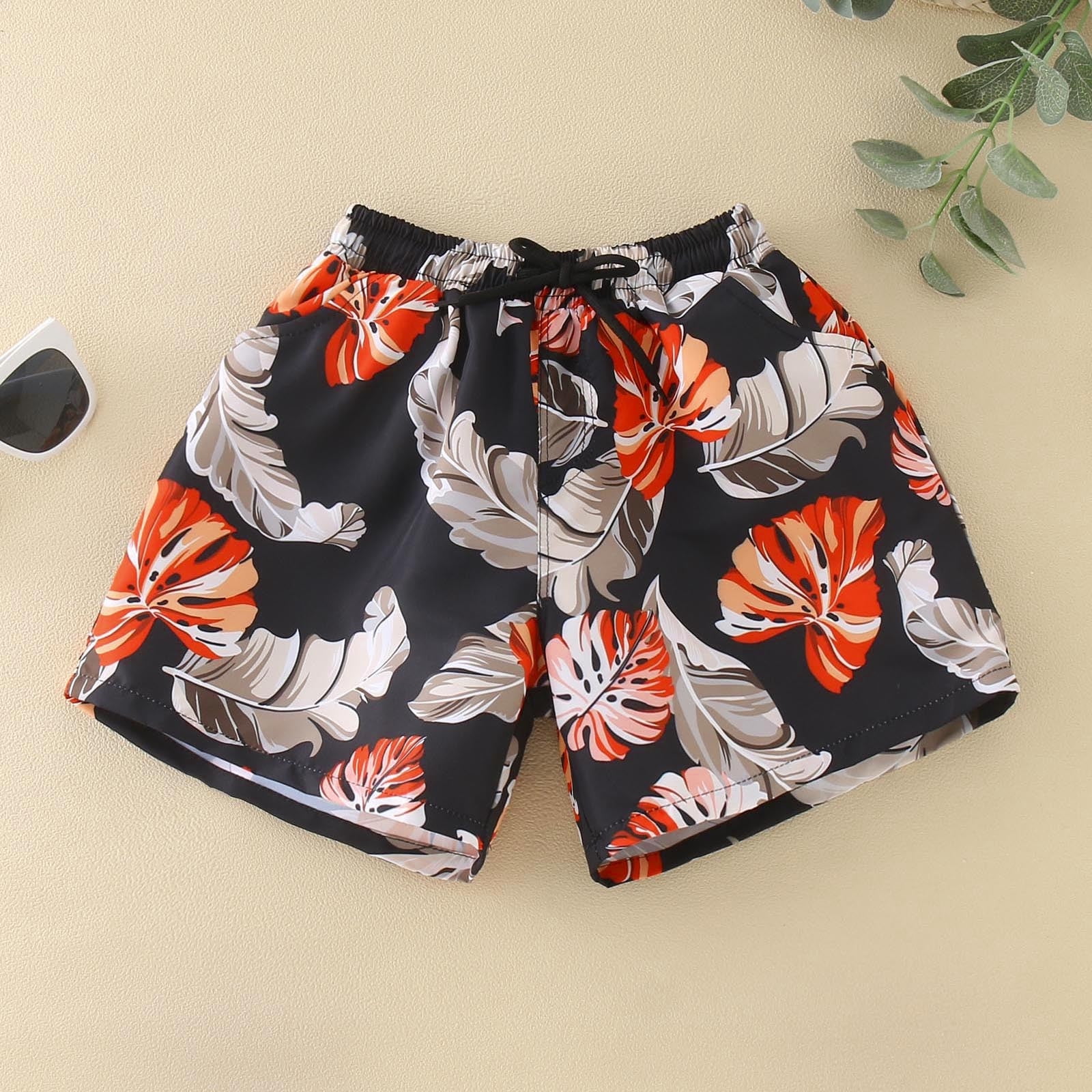 Uuszgmr Boys Swimming Trunks 5-6 Years Relax Fit Multicolor Summer ...