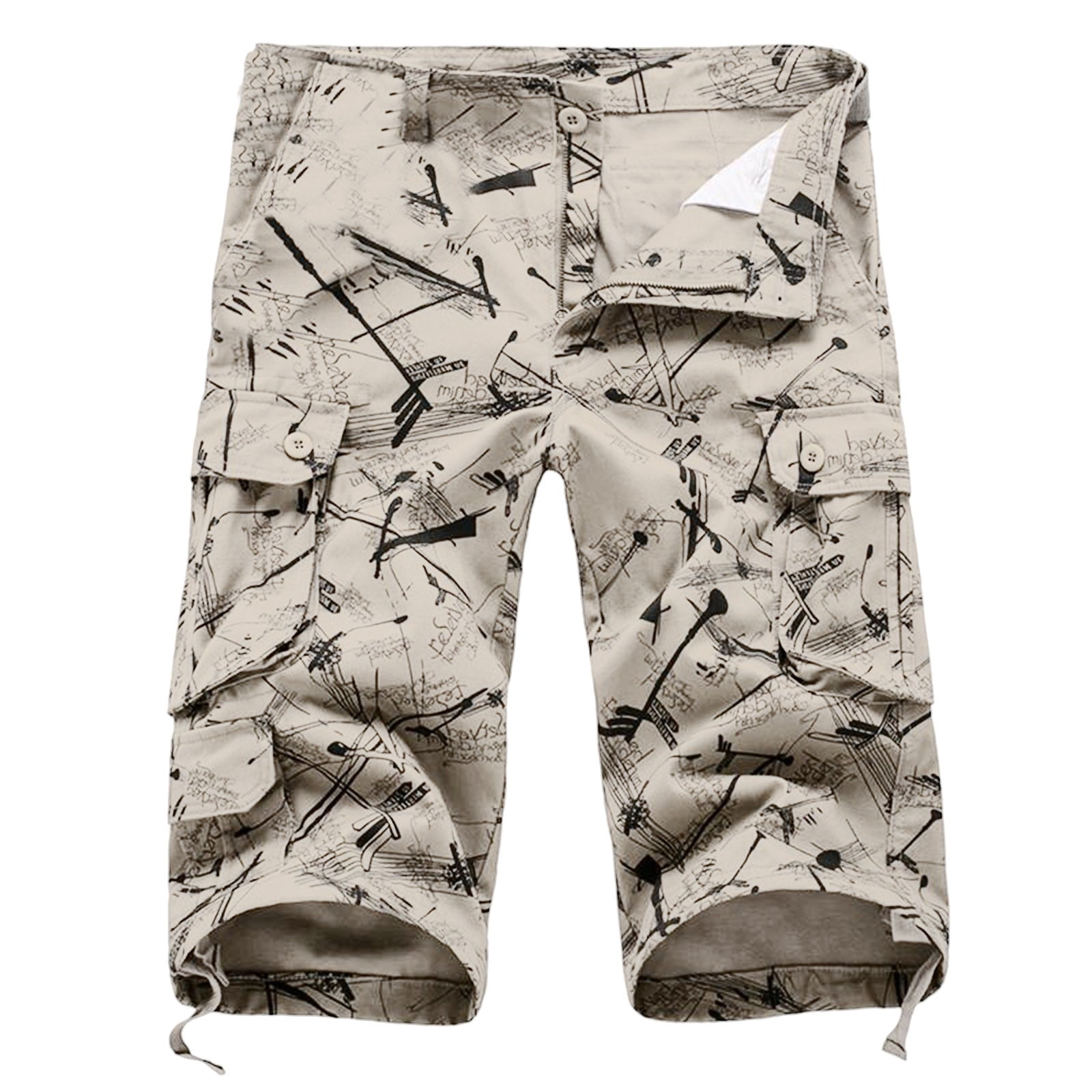 Uuszgmr Cargo Pants For Mens Male Summer Fashion And Leisure Pants With ...