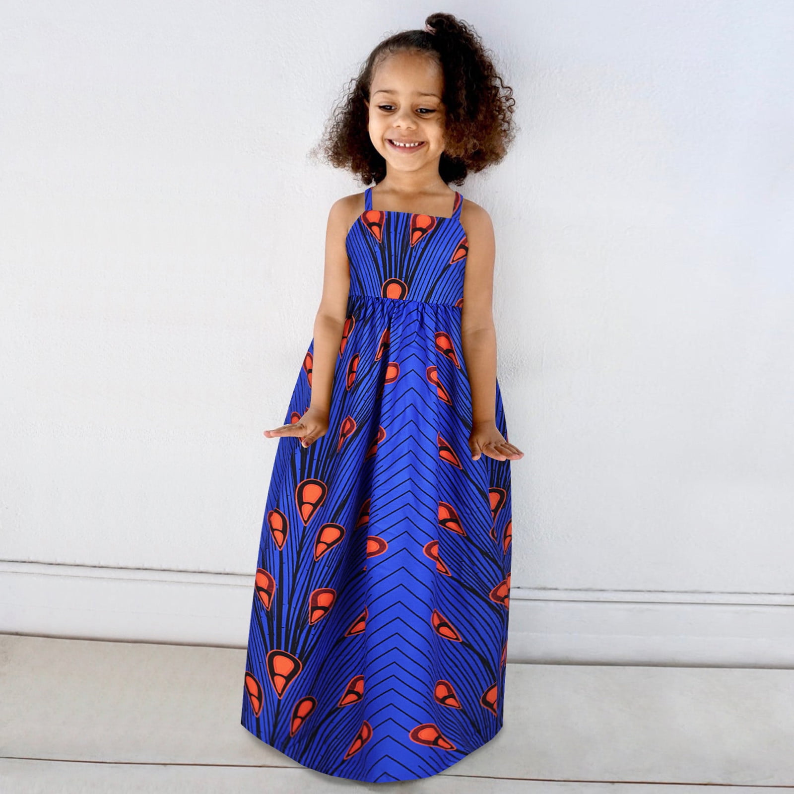 ZHUASHUM Cute Dress For Girls Style Strap Traditional Toddler Child ...