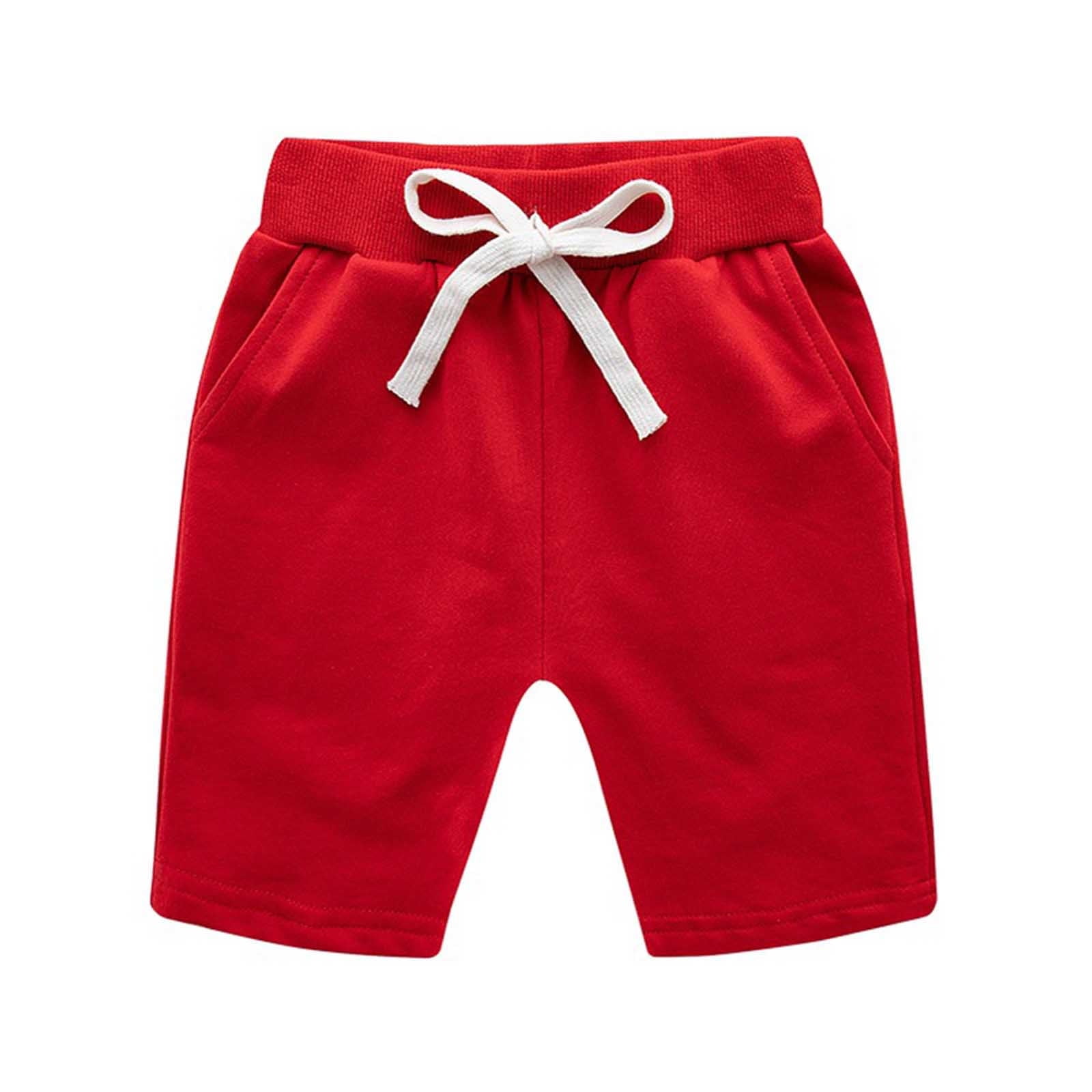 ZHUASHUM Girls Shorts Toddler Solid Color Spring Summer Comfortable ...