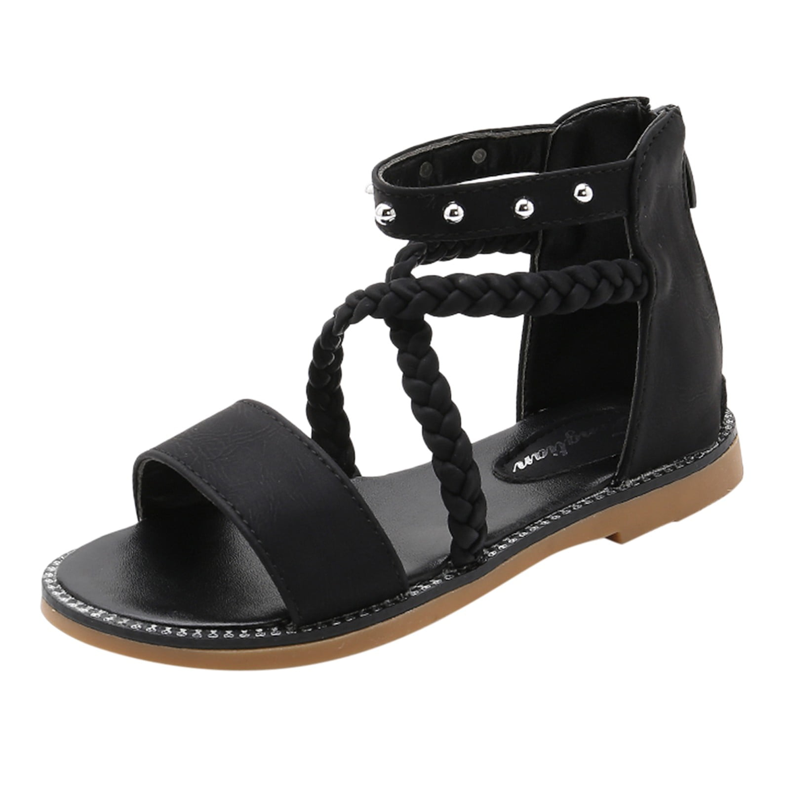 ZHUASHUM Kid Sandals Fir Girls Sandals Princess Shoes Soft Sole Beach ...