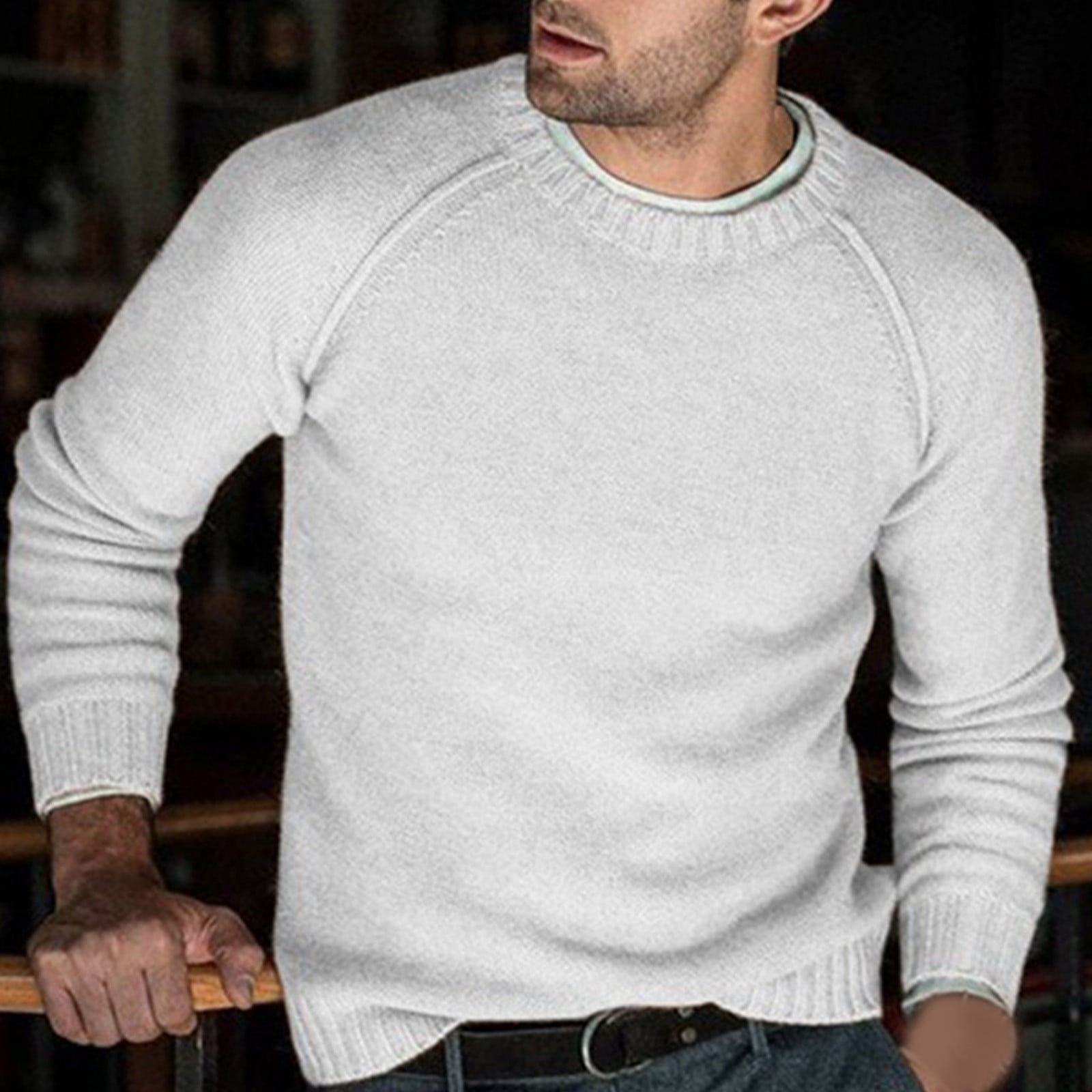 Uuszgmr Mens Coat Male Autumn And Winter Solid Fasten Warm Cardigan ...