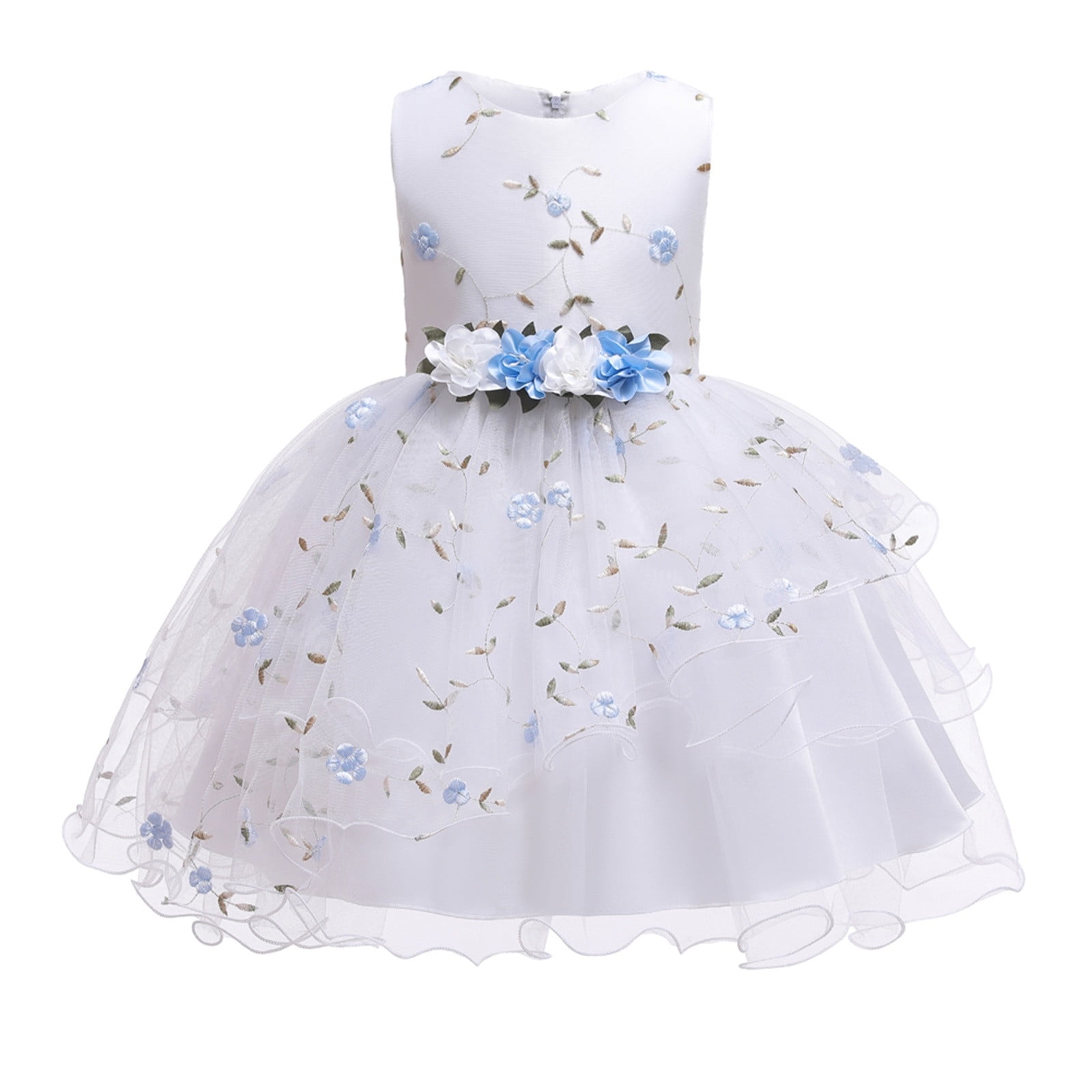 ZHUASHUM flower girl dresses Prom Outfits Sleeveless Gown Tulle Dress ...