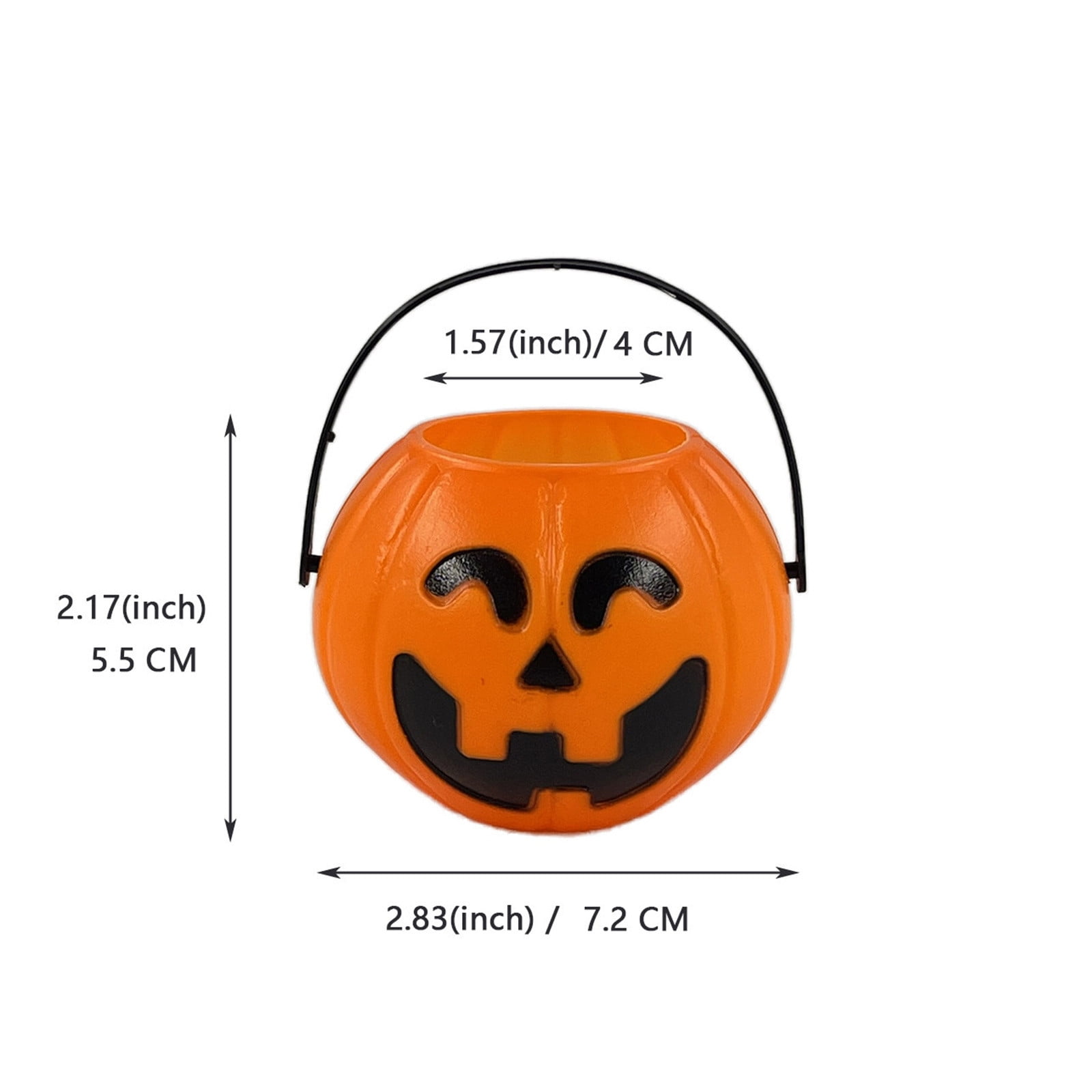 Uutvery 6 Piece Halloween Candy Bucket,Pumpkin Ghost Candy Bucket ...