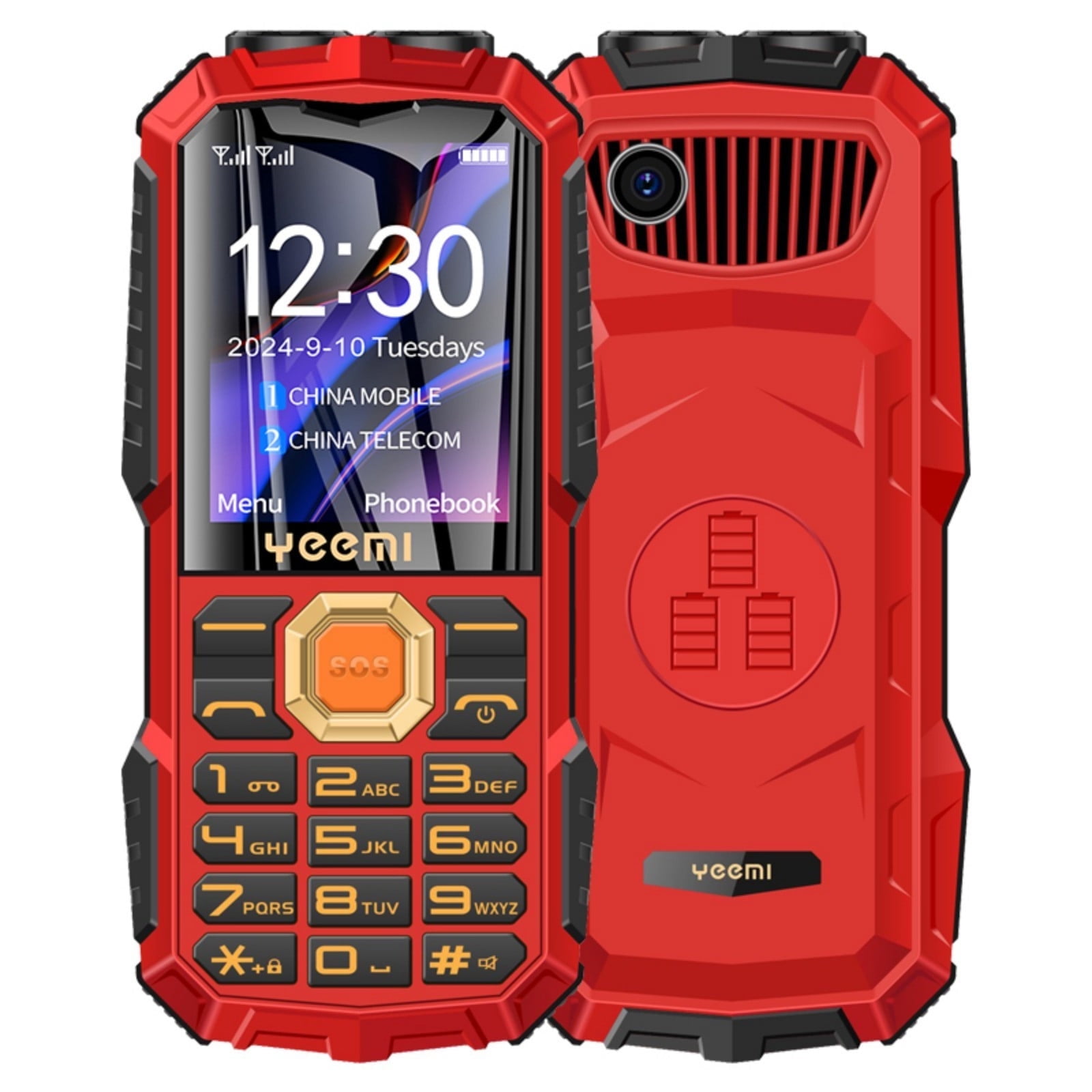 Uutvery Rugged Senior Cell Phone,Waterproof & Shockproof, Ultra-Long ...