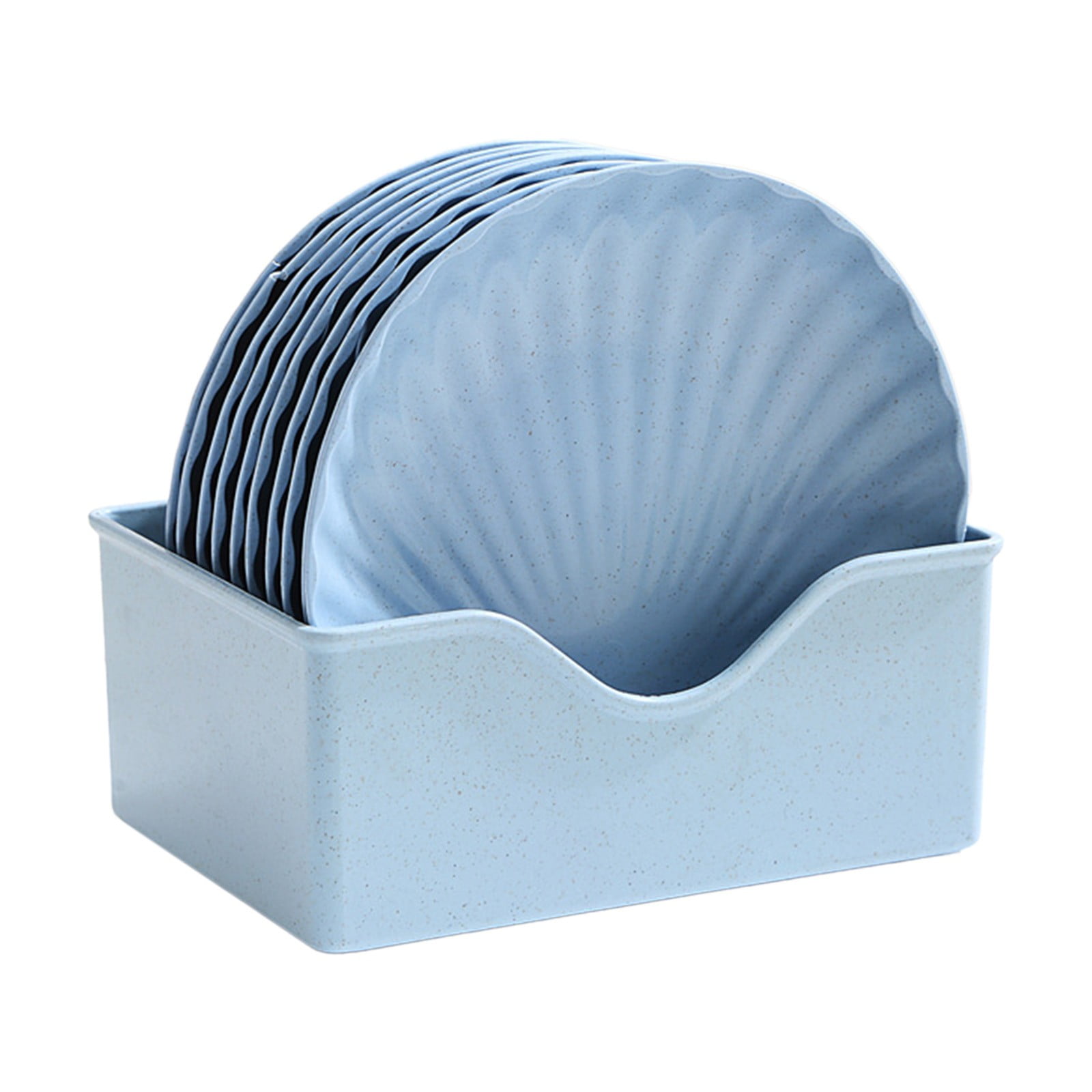 Uutvmp 10Pcs Shell Shaped Dinner Plates, Dinnerware Dishes Set, 6 Inch ...